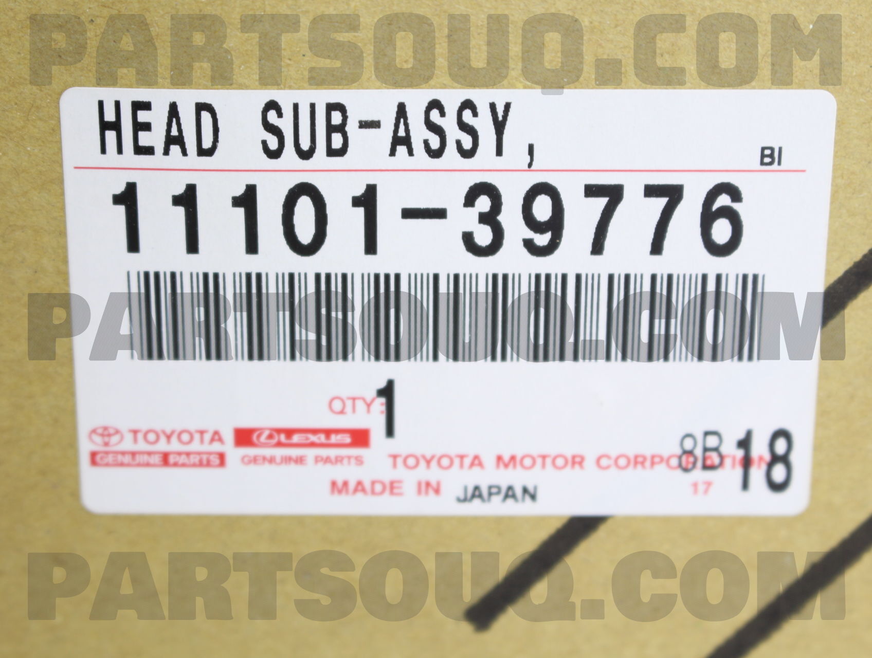 HEAD SUB-ASSY, CYLINDER 1110139776 | Toyota Parts | PartSouq