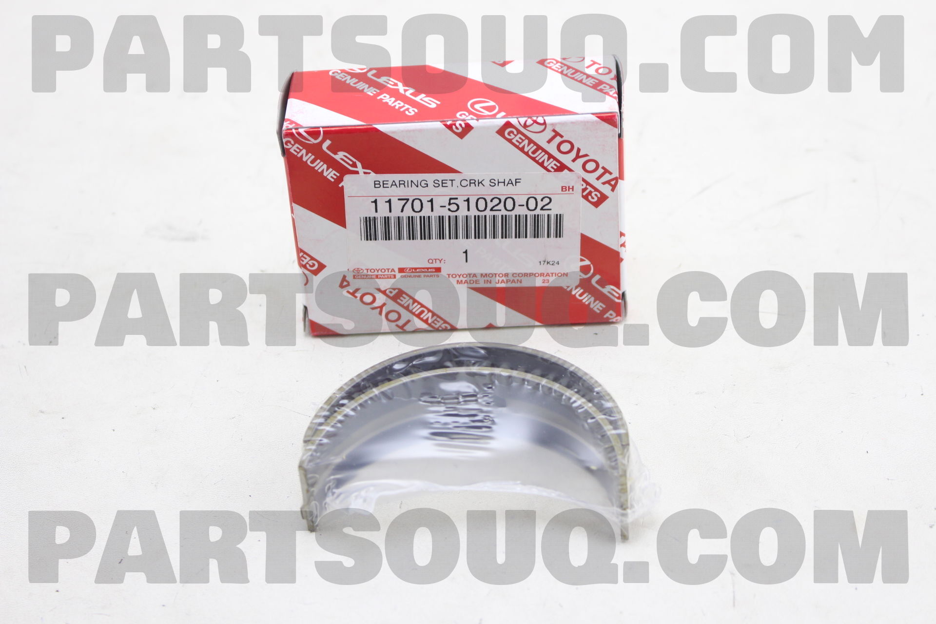 BEARING, CRANKSHAFT 117015102002 | Toyota Parts | PartSouq