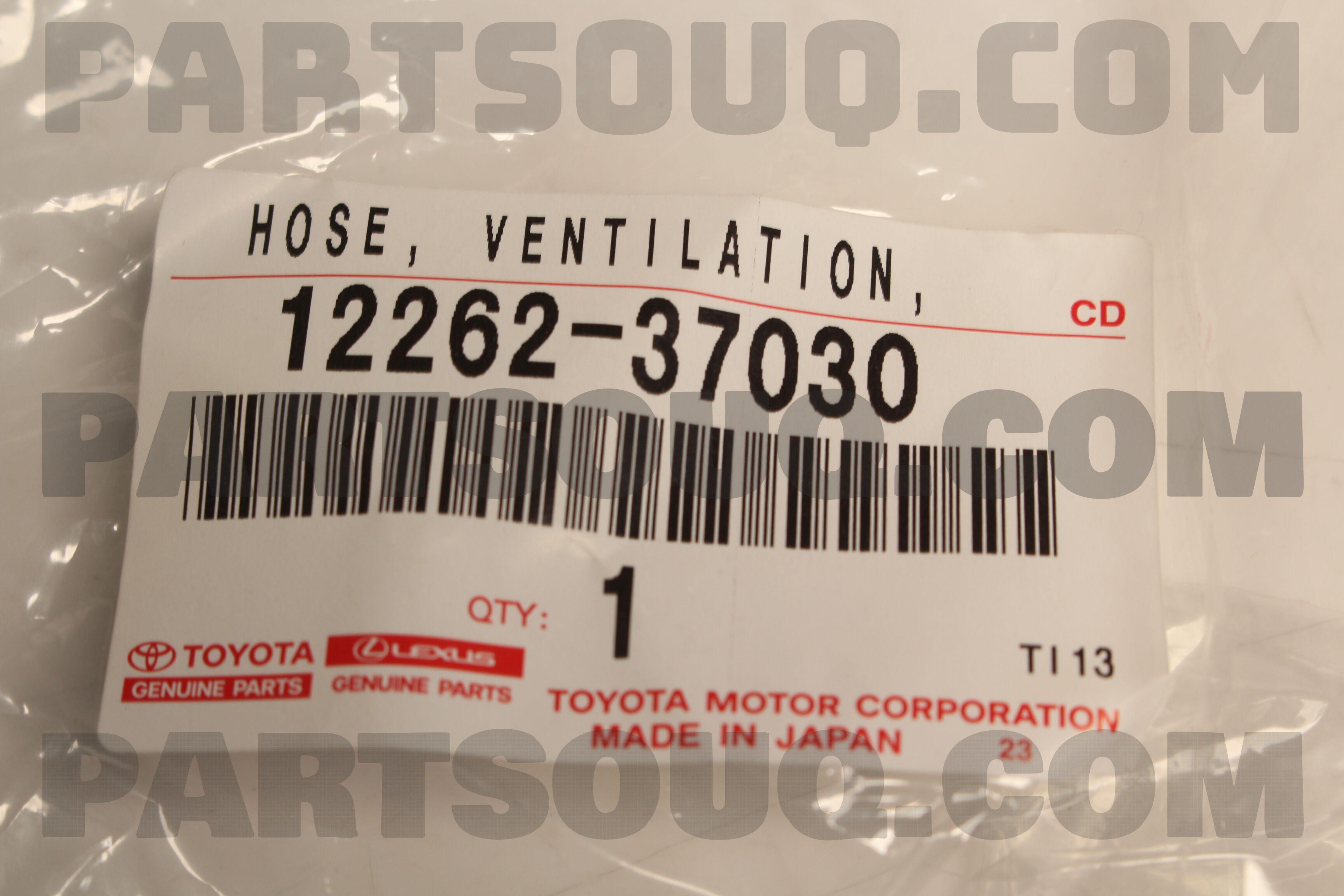 HOSE, VENTILATION, NO.2 1226237030 | Toyota Parts | PartSouq
