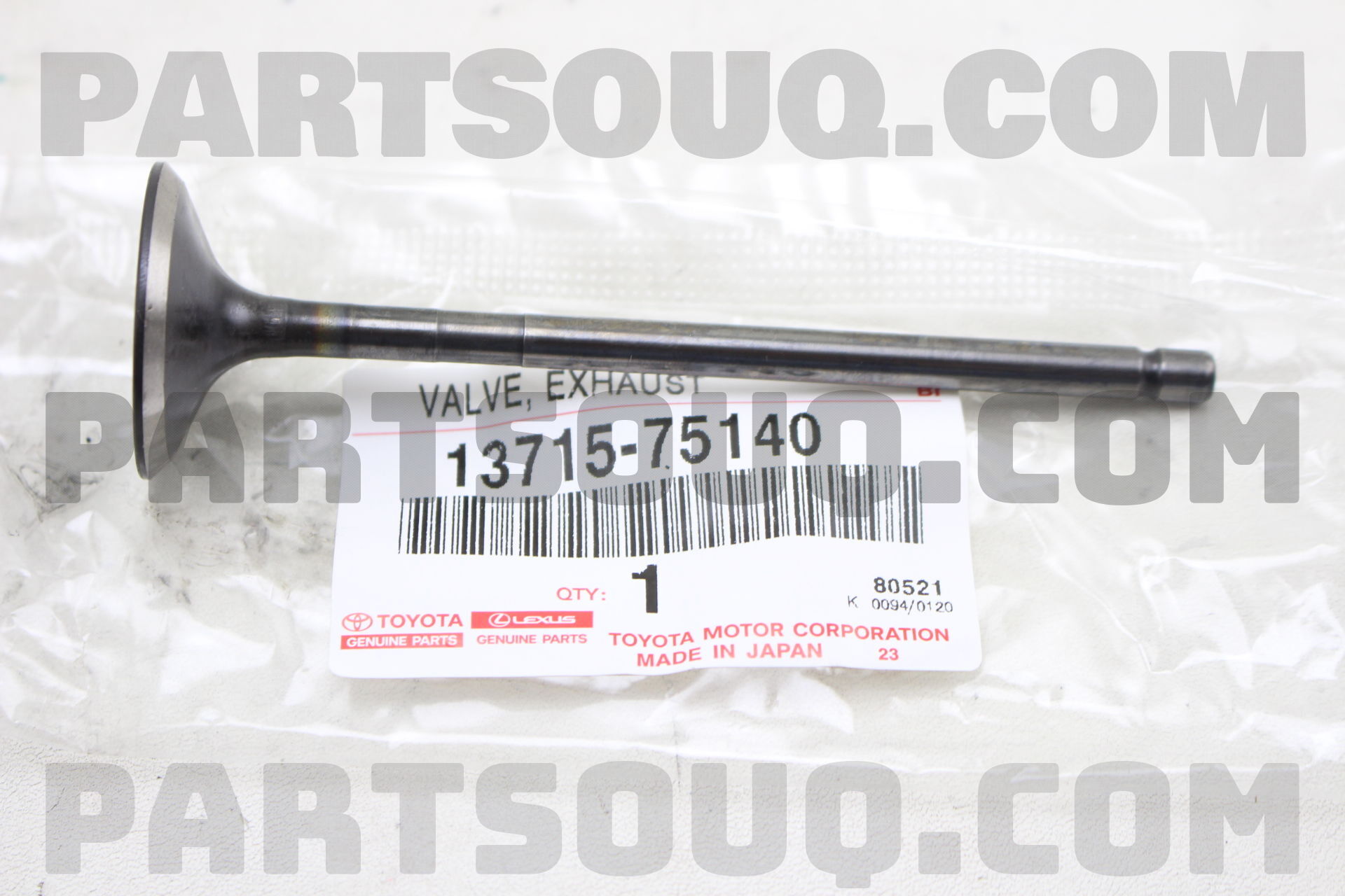 EX ENGINE VALVE TO 2TR/13715-75100 DOKURO 1371575100 | Dokuro Parts | PartSouq