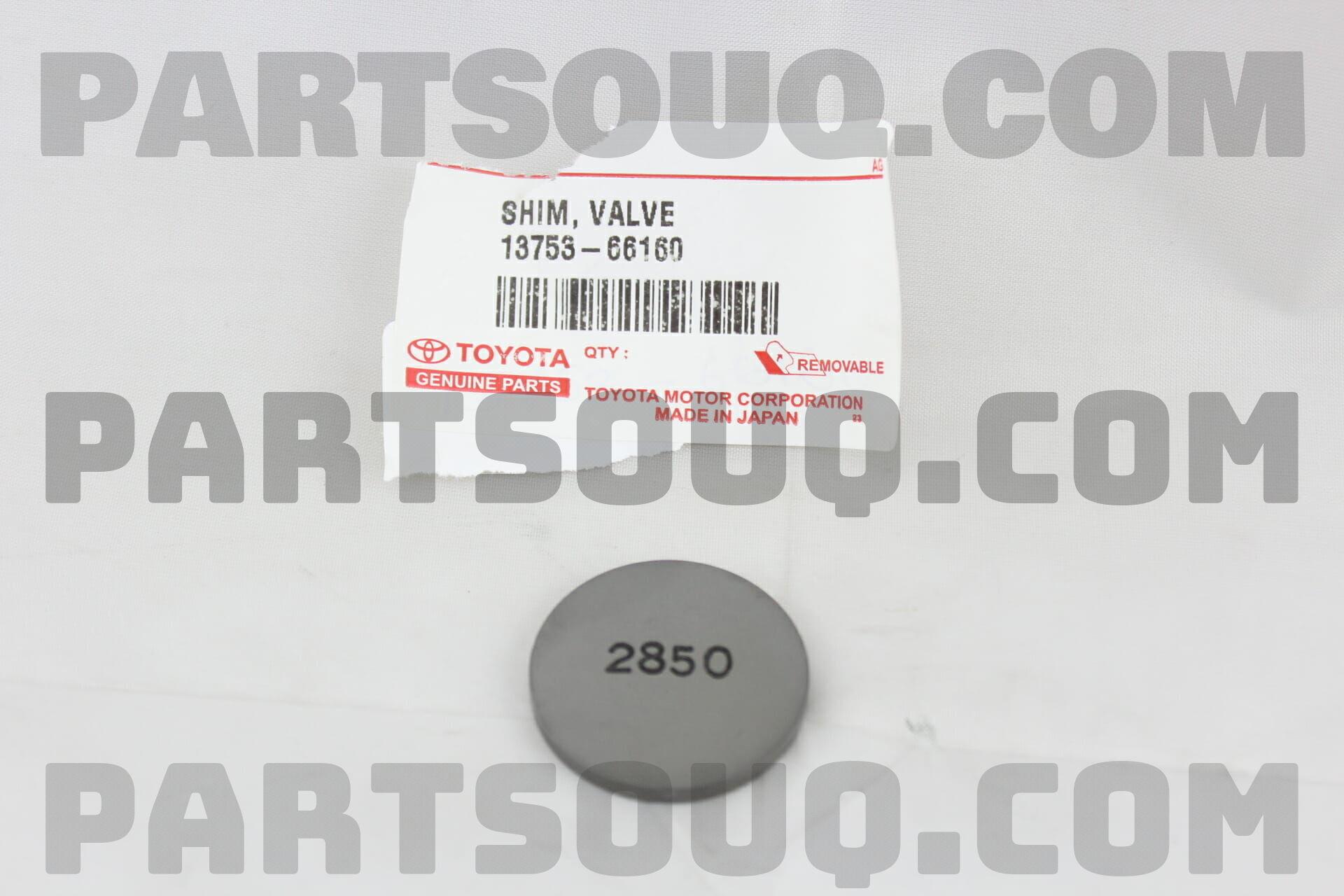 SHIM, VALVE ADJUSTING 1375366160 | Toyota Parts | PartSouq