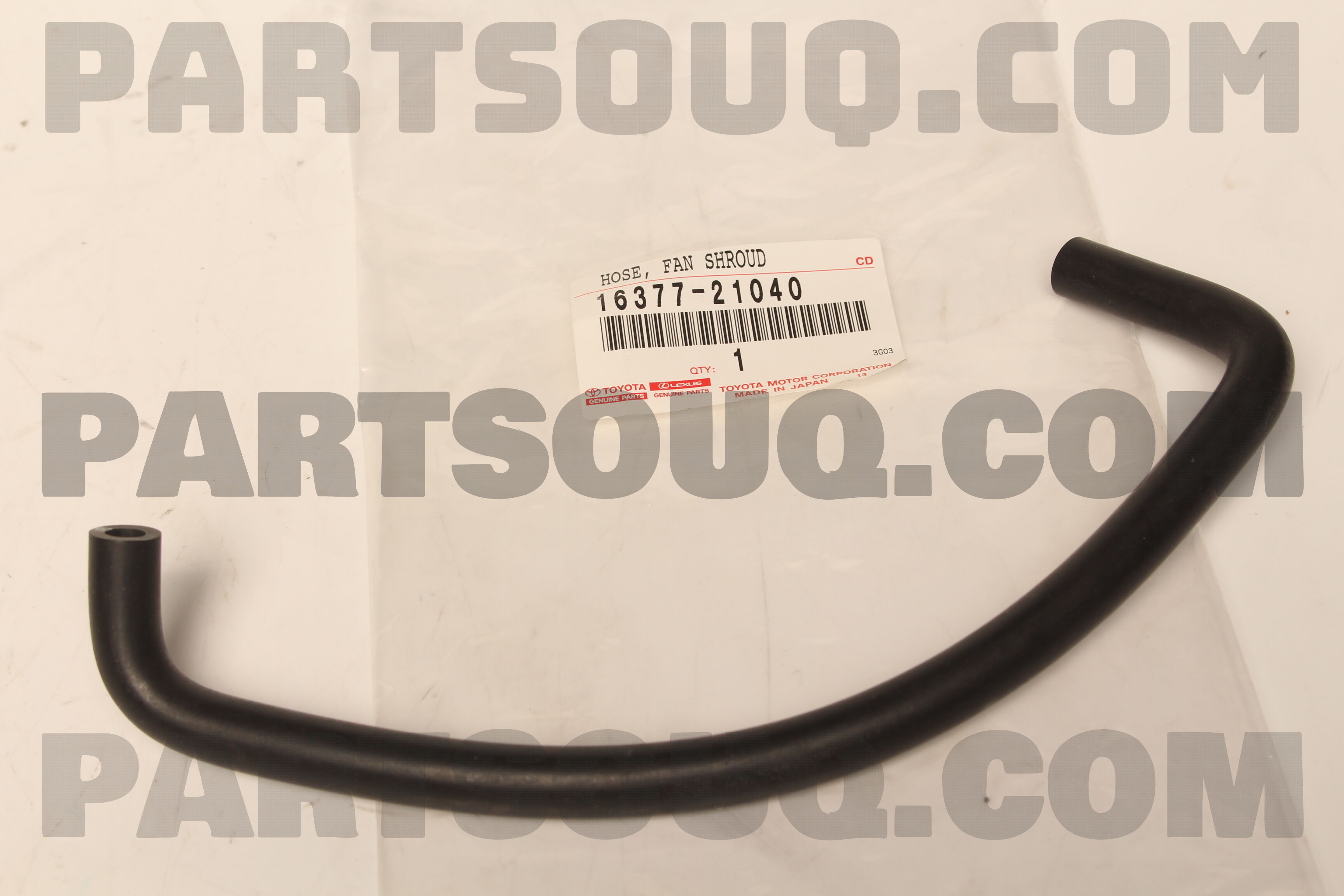 HOSE OR PIPE(FOR RADIATOR RESERVE TANK) 1637721040 | Toyota Parts ...