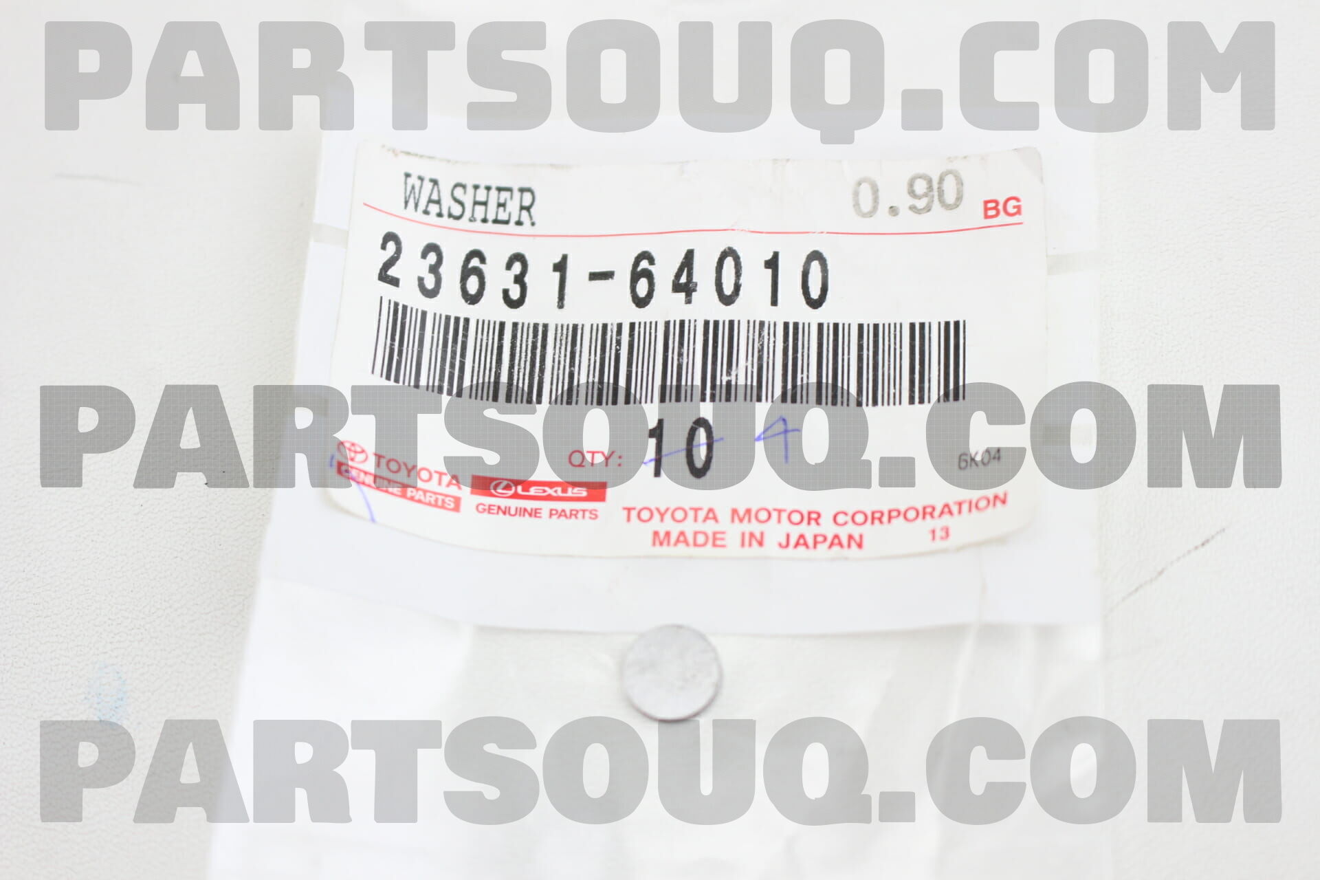 WASHER(FOR NOZZLE HOLDER PRESSURE SPRING) 2363164010 | Toyota Parts ...