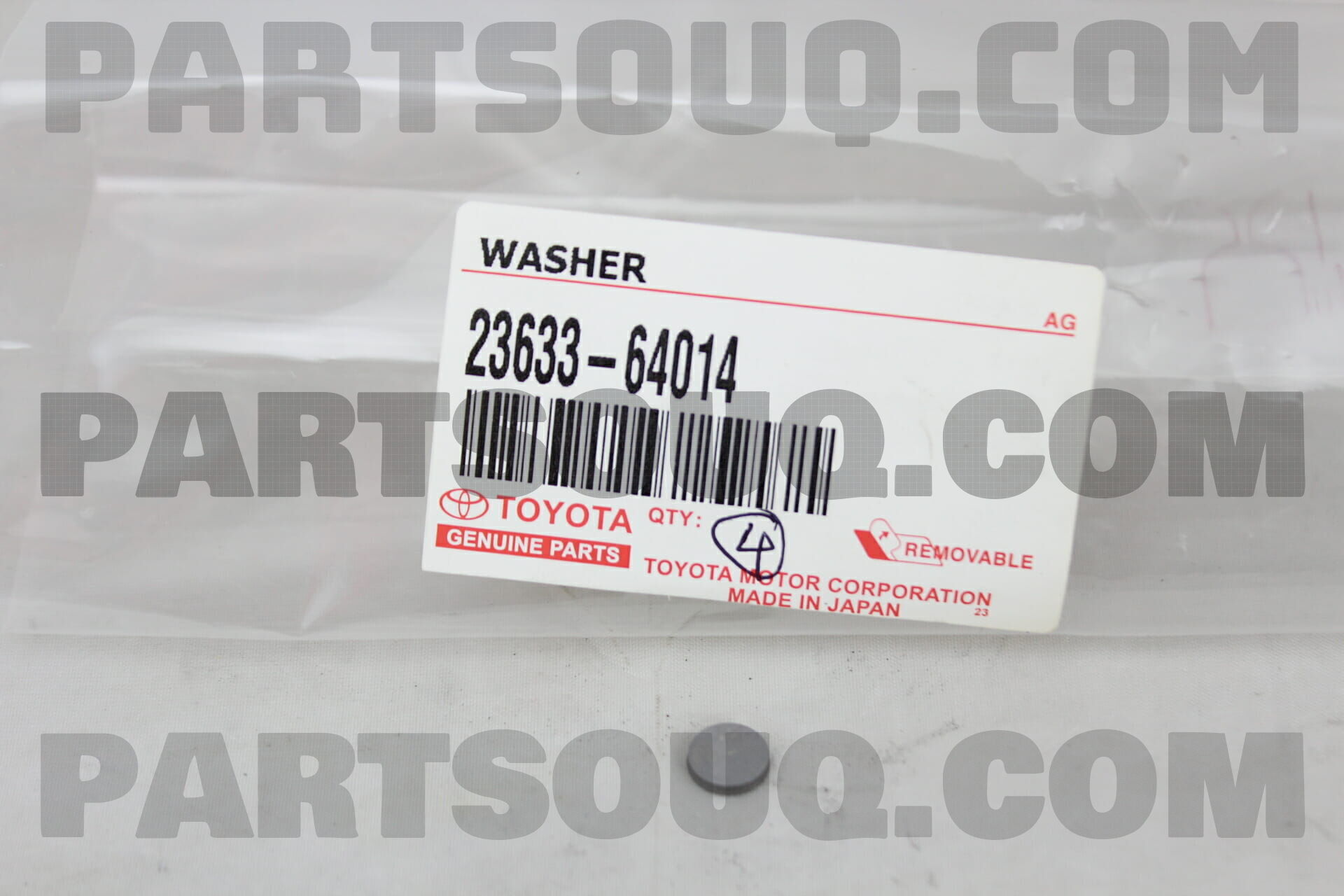 WASHER(FOR NOZZLE HOLDER PRESSURE SPRING) 2363364014 | Toyota Parts ...