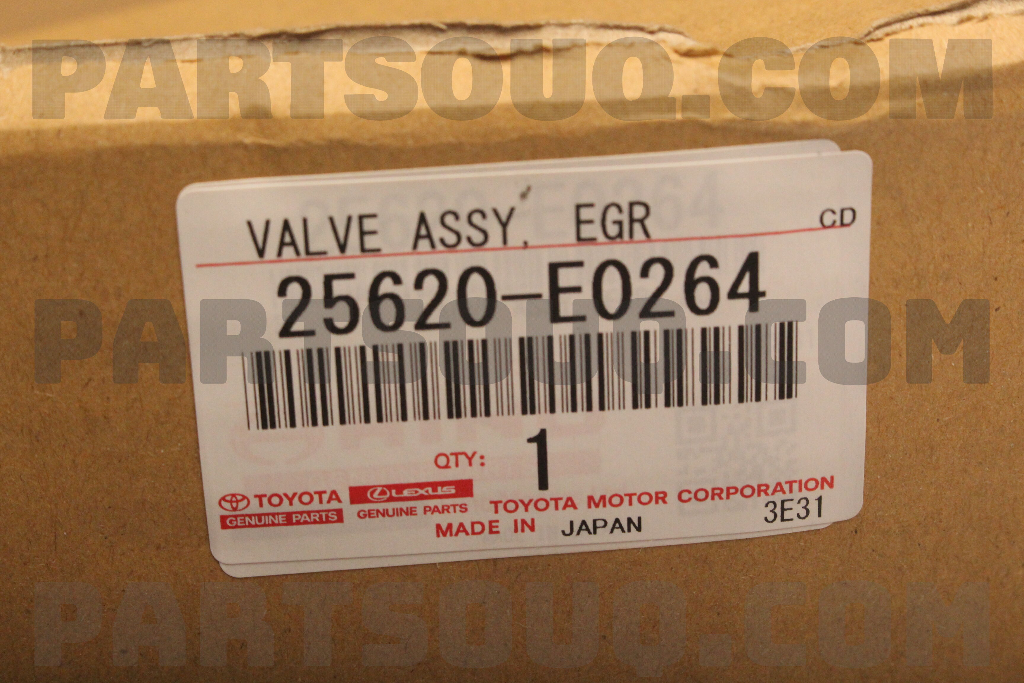 VALVE ASSY, EGR 25620E0264 | Toyota Parts | PartSouq