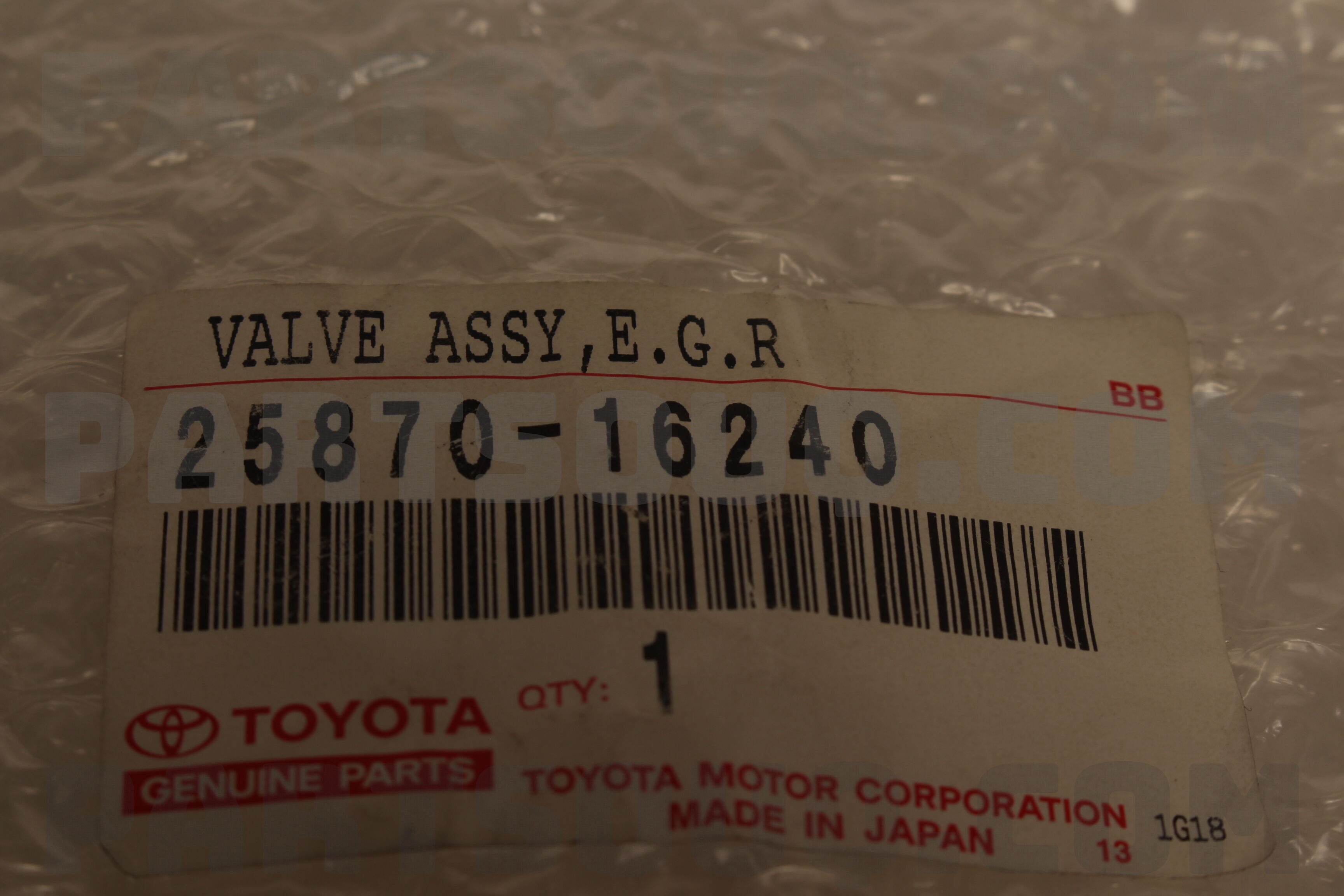 MODULATOR ASSY, EGR VACUUM 2587016240 | Toyota Parts | PartSouq