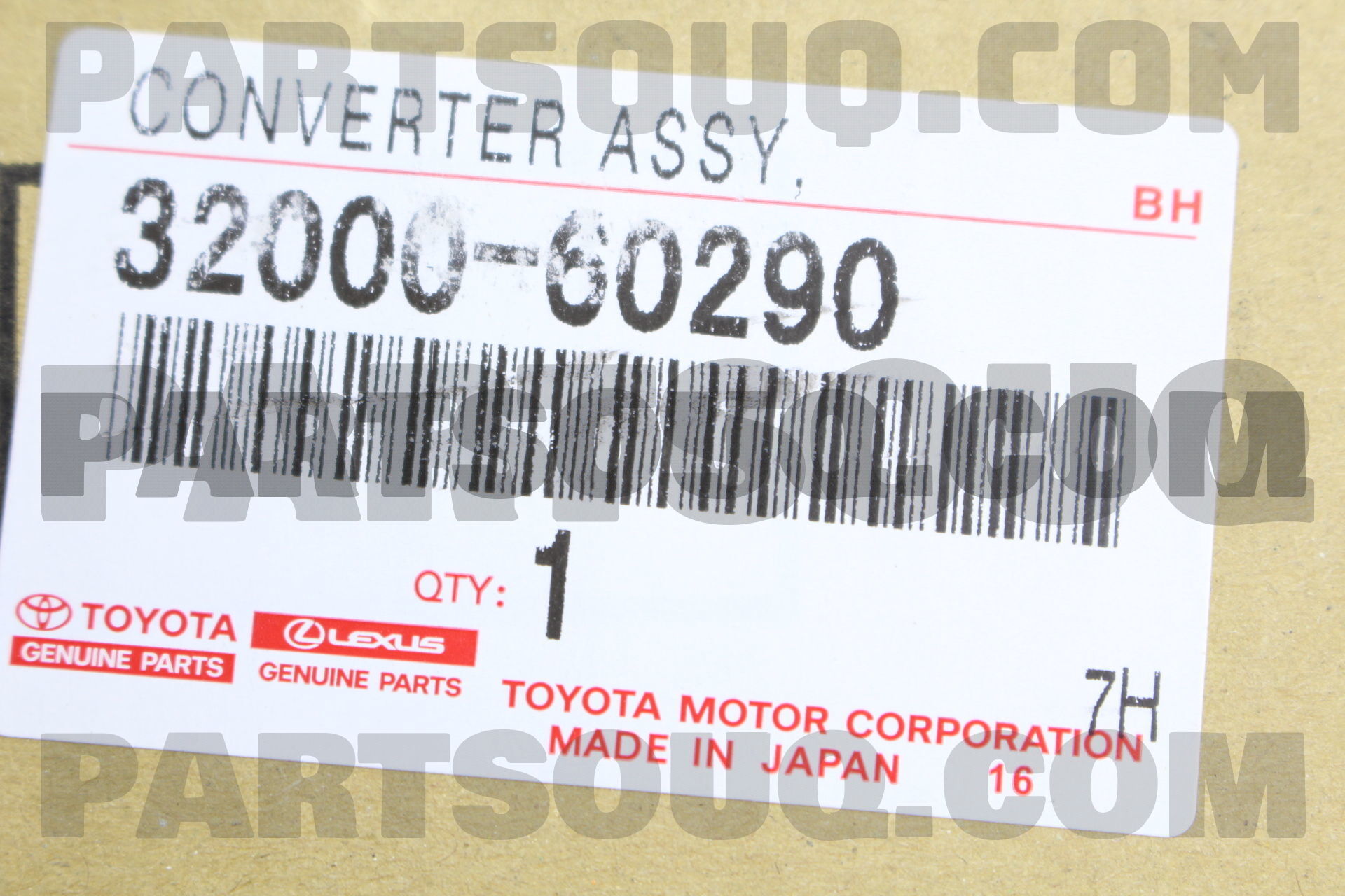 CONVERTER ASSY, TORQUE 3200060290 | Toyota Parts | PartSouq