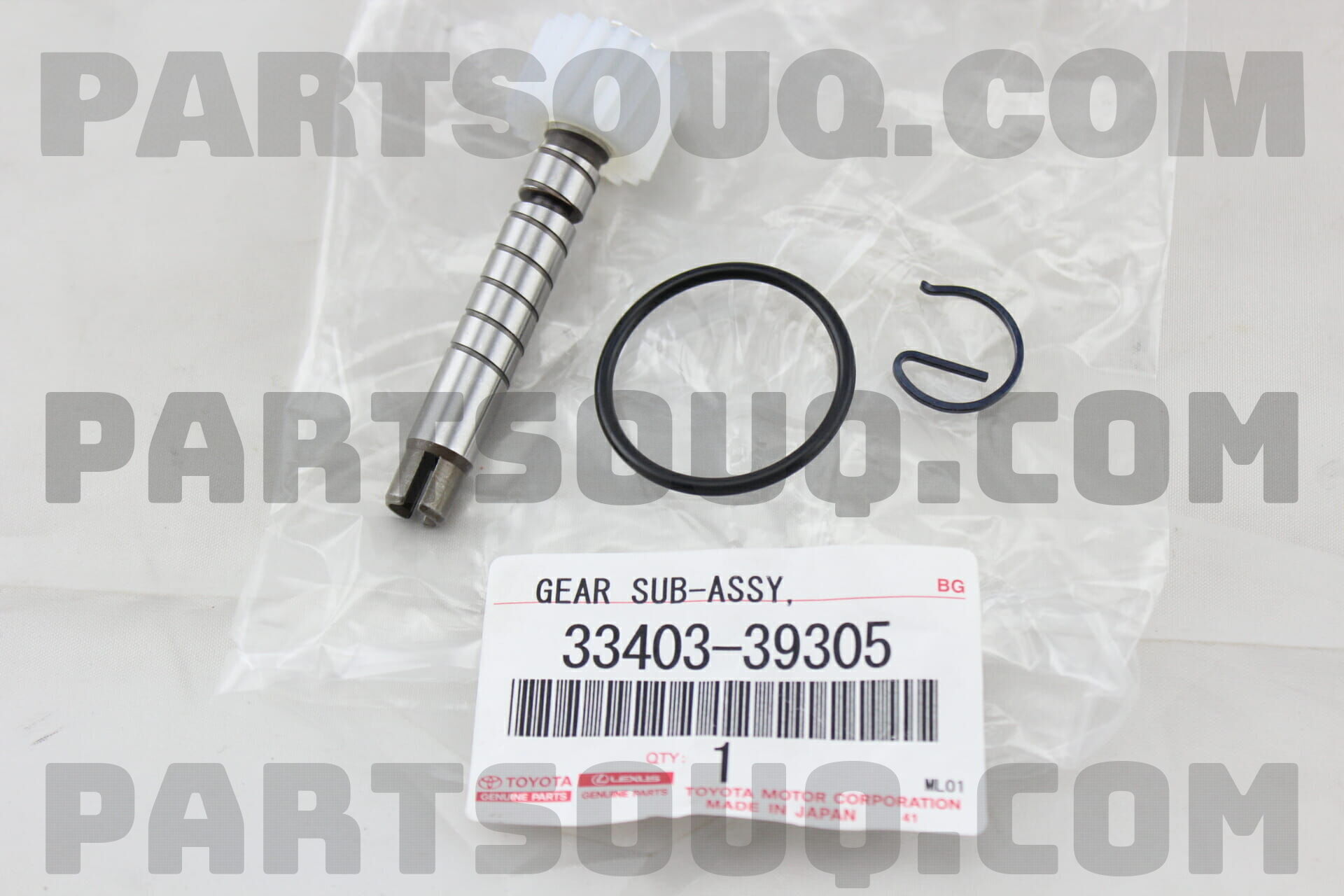 GEAR SUB-ASSY, SPEEDOMETER DRIVEN (MTM) 3340339305 | Toyota Parts ...
