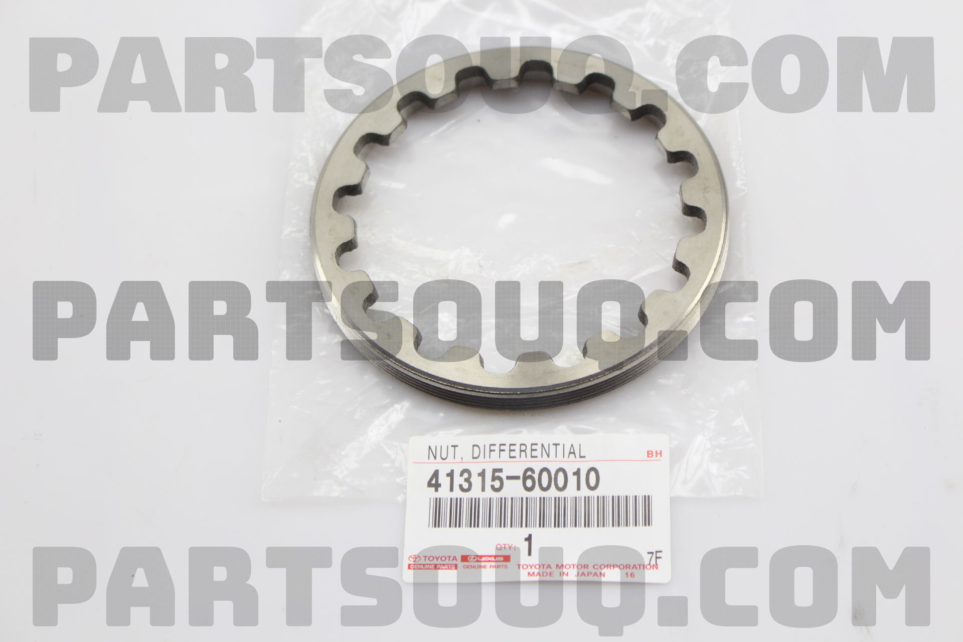 NUT, FRONT DIFFERENTIAL BEARING ADJUSTING 4131560010 | Toyota Parts ...