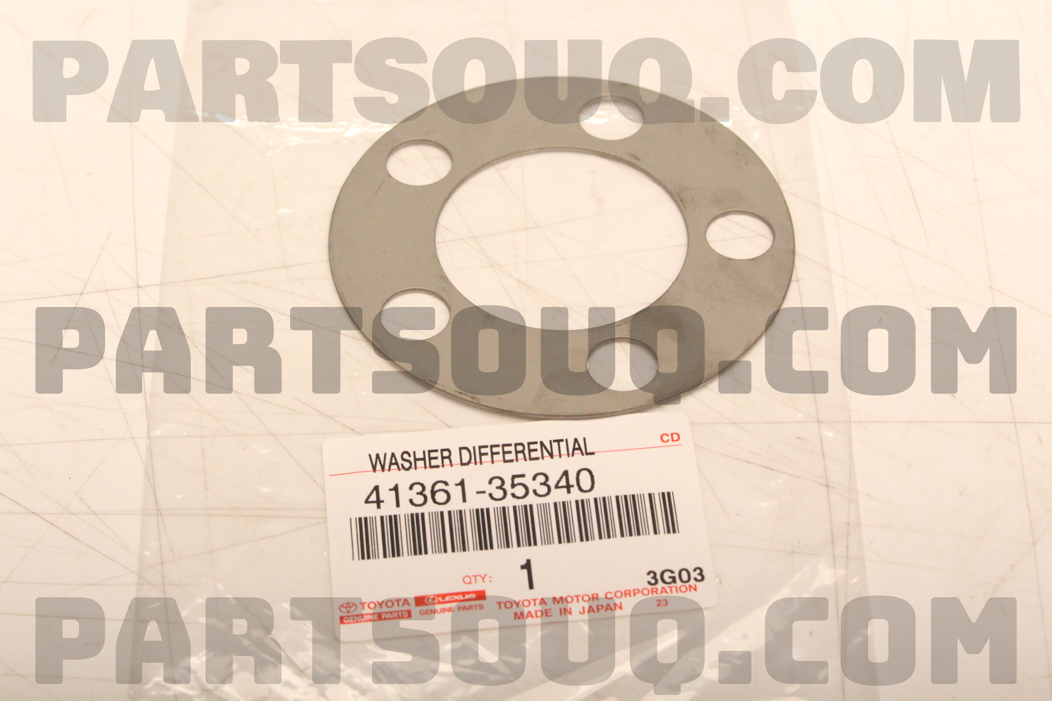 WASHER, FRONT DIFFERENTIAL SIDE GEAR THRUST, NO.1 4136135340 | Toyota ...