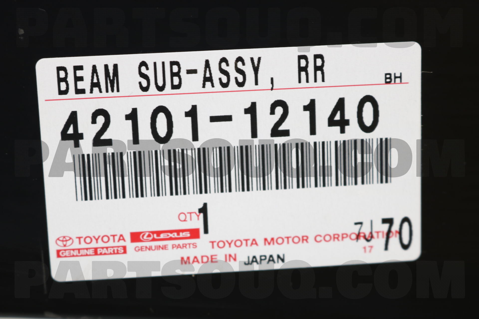 BEAM ASSY, REAR AXLE 4210112140 | Toyota Parts | PartSouq