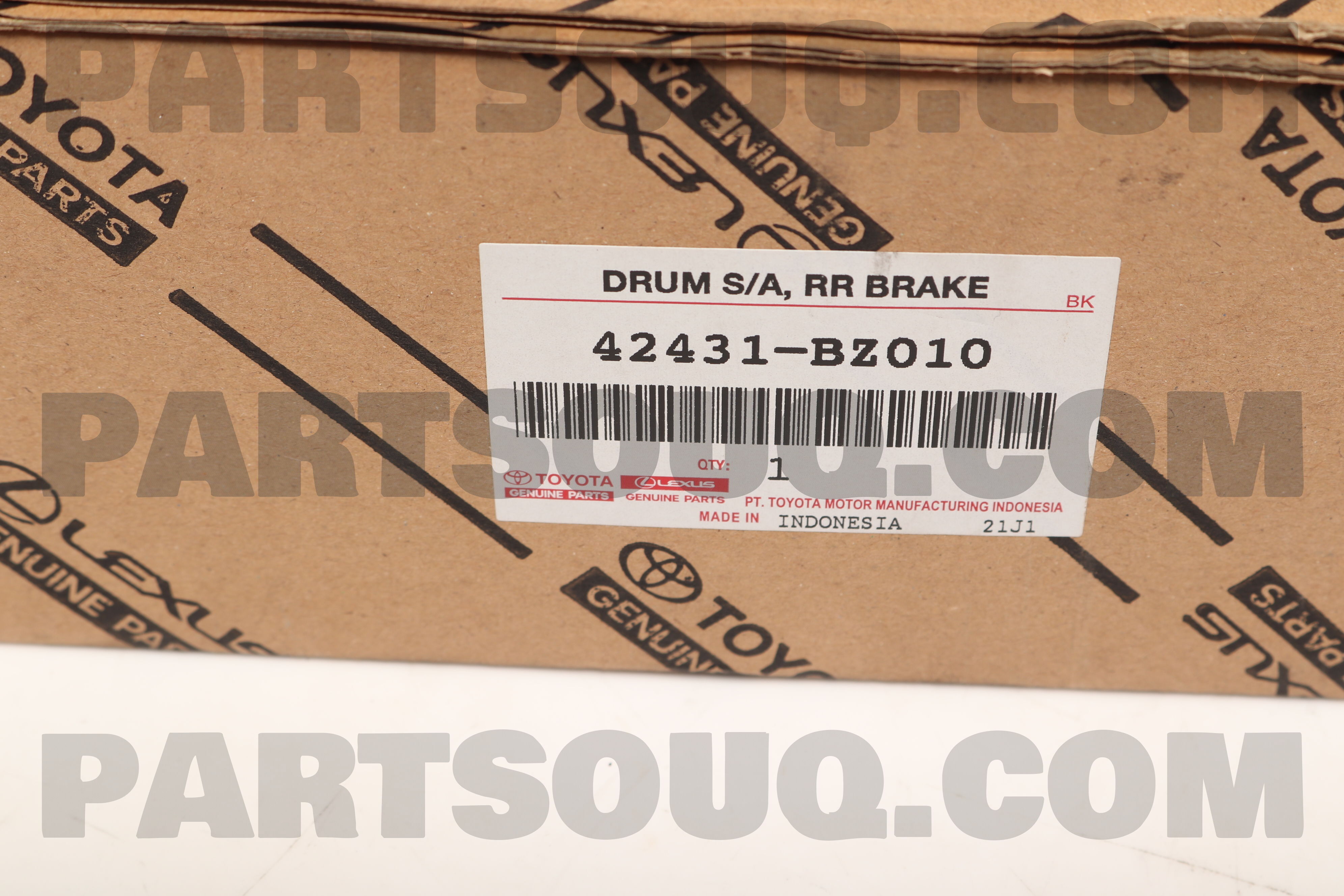 BRAKE DRUM REAR TO 42431-BZ010 AVANZA 201201-201912 ADVICS A7R033B ...
