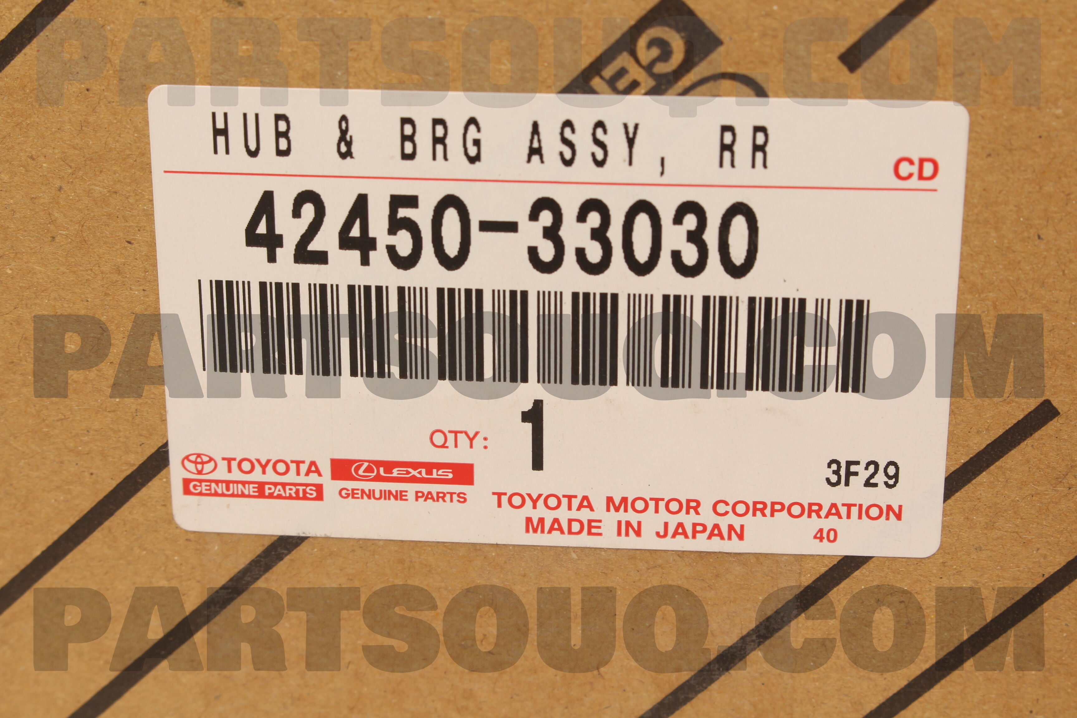 HUB BRG ABS REAR RIGHT 4245006130 | XBG Parts | PartSouq