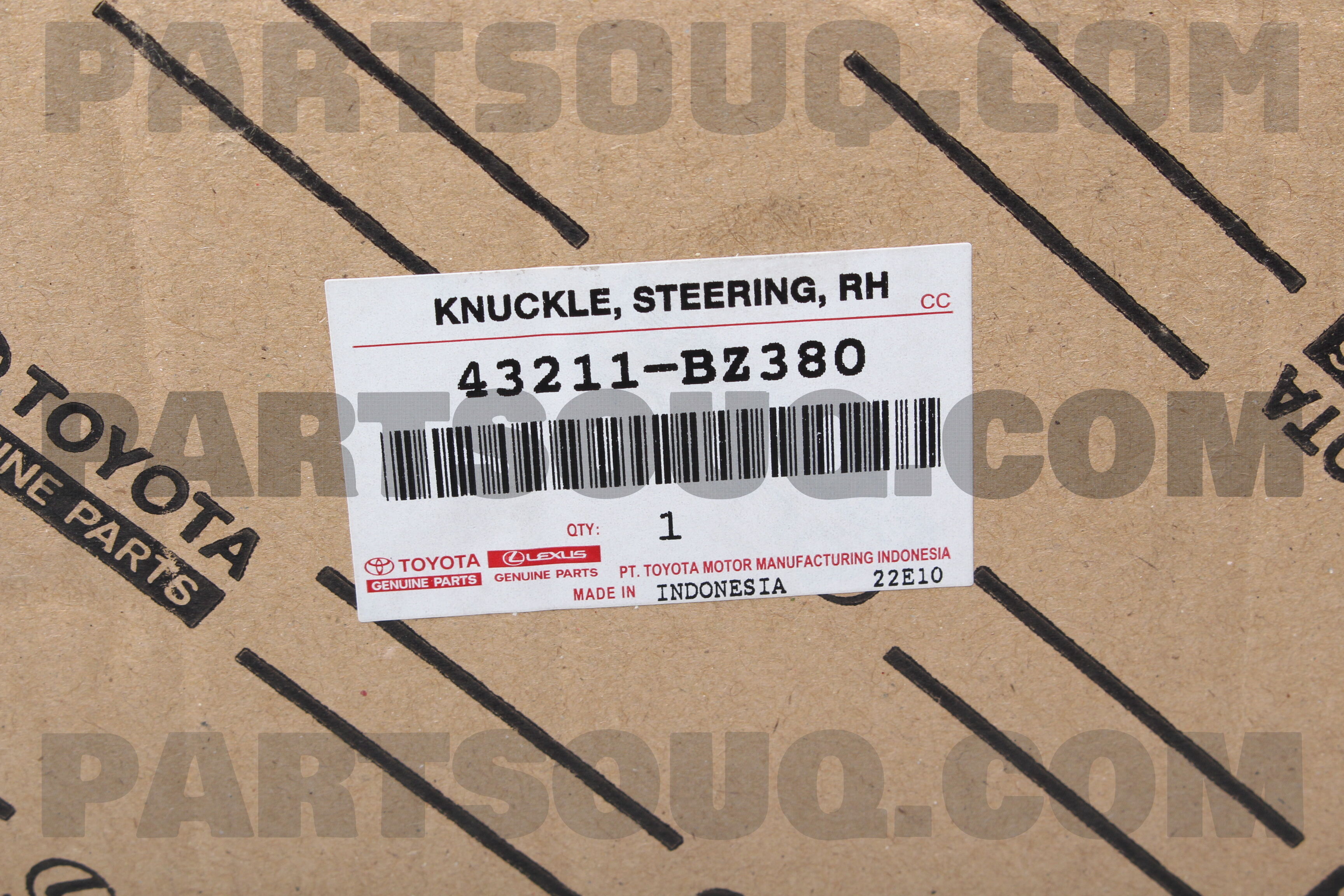 KNUCKLE STEERING R 43211BZ380 | Toyota Parts | PartSouq