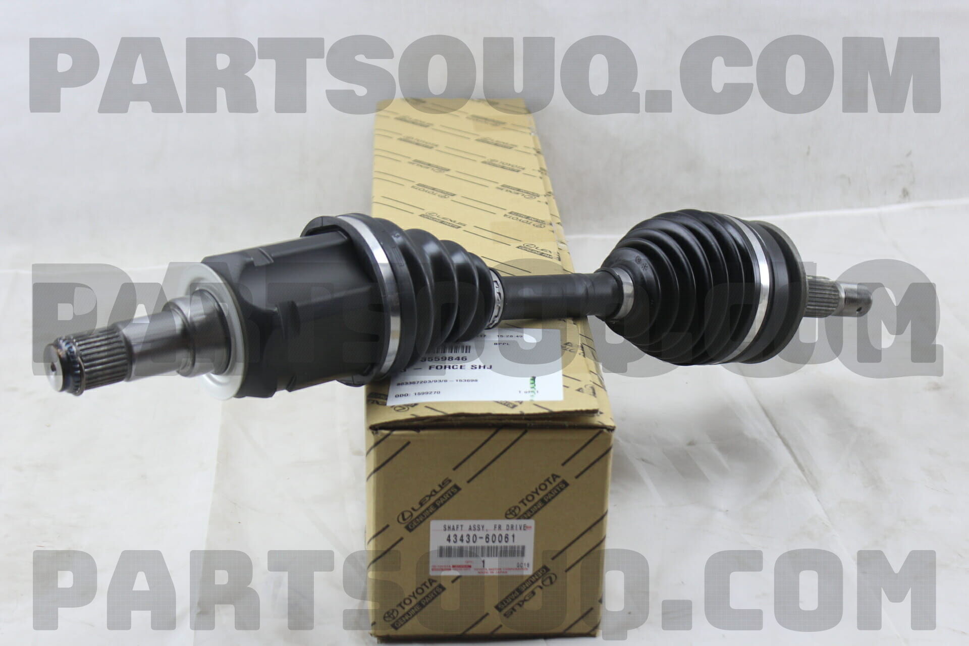 SHAFT ASSY, FRONT DRIVE, RH/LH 4343060060 | Toyota Parts | PartSouq