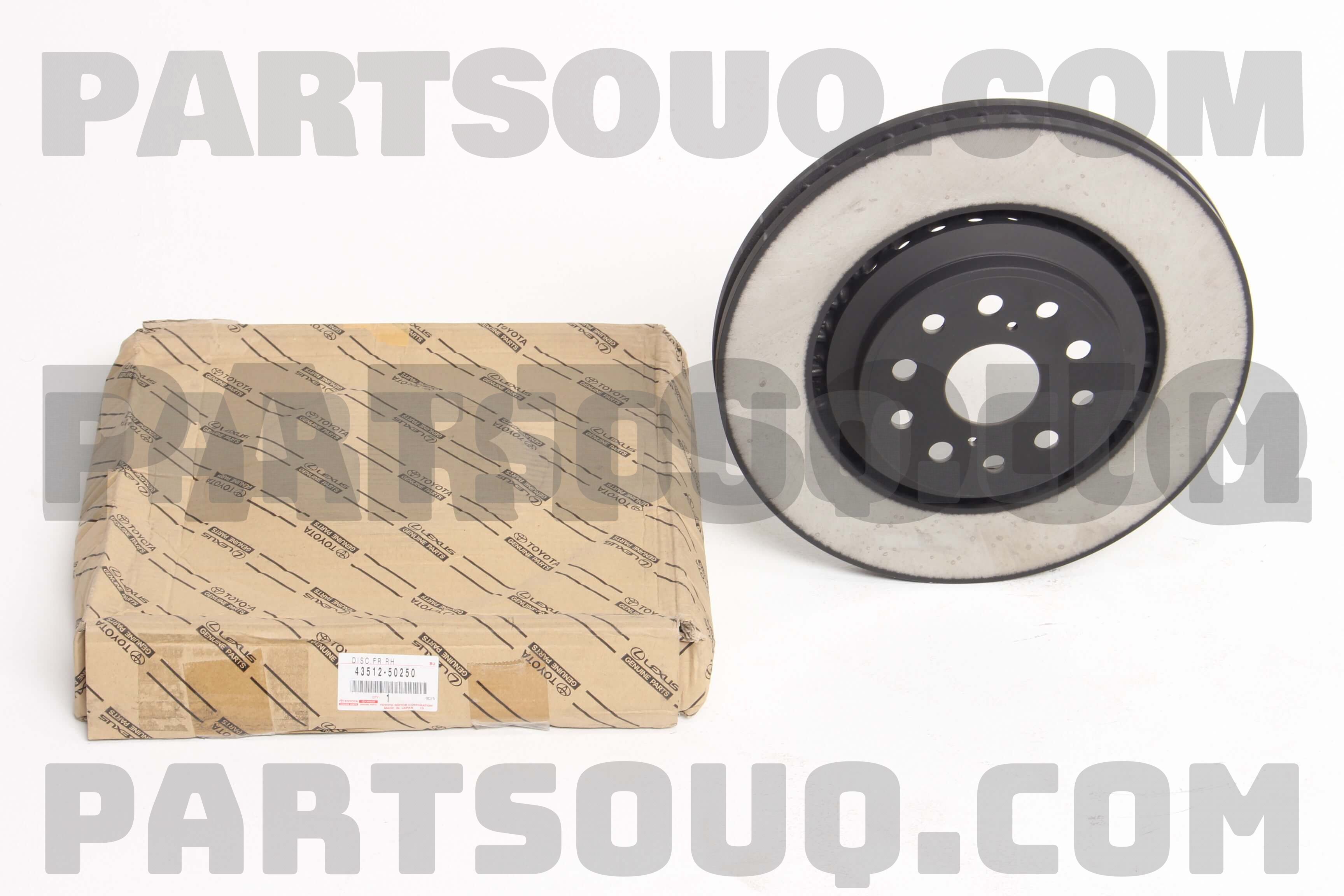 BRAKE DISC FRONT TO 43512-50250 LS460 201301-201812 ADVICS A6F155B ...
