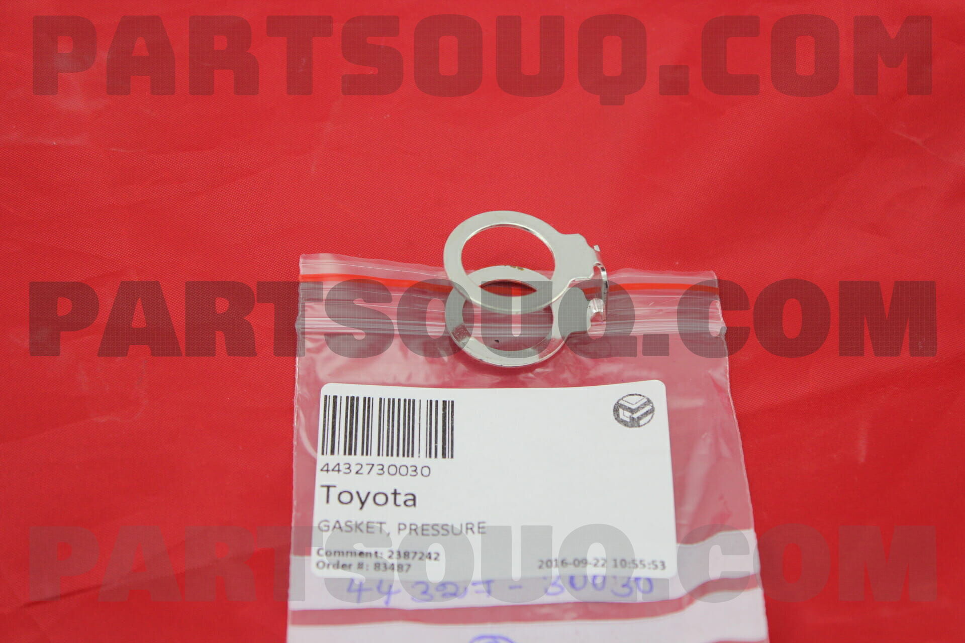 GASKET(FOR PRESSURE FEED HOSE), RH/LH 4432730030 | Toyota Parts | PartSouq