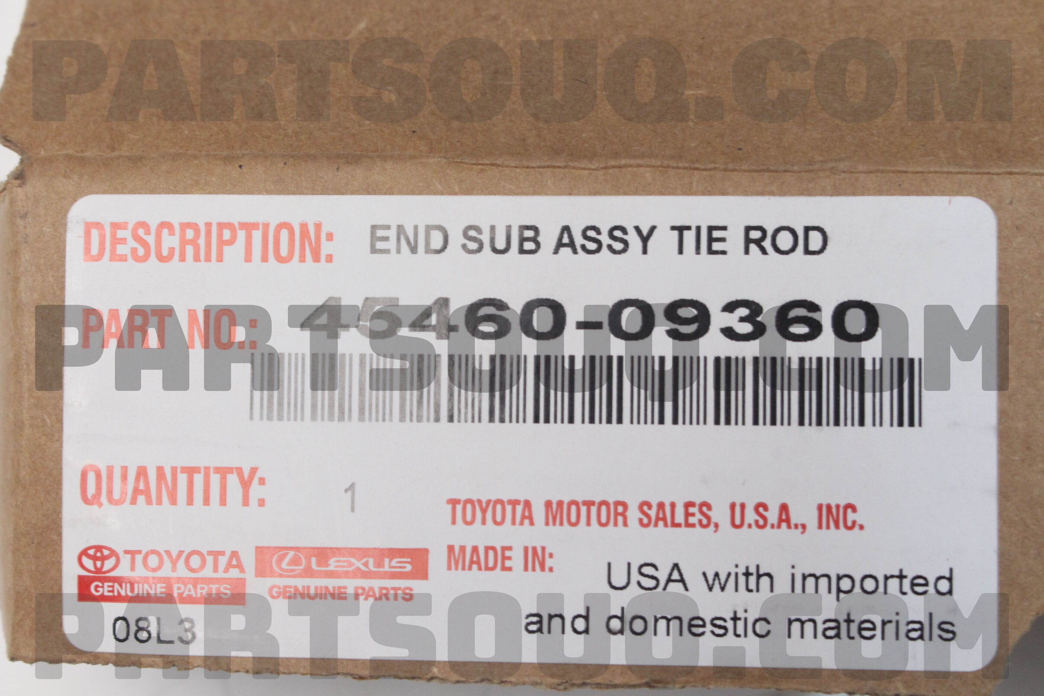 END SET, ROD TIE 4546009360 | Toyota Parts | PartSouq
