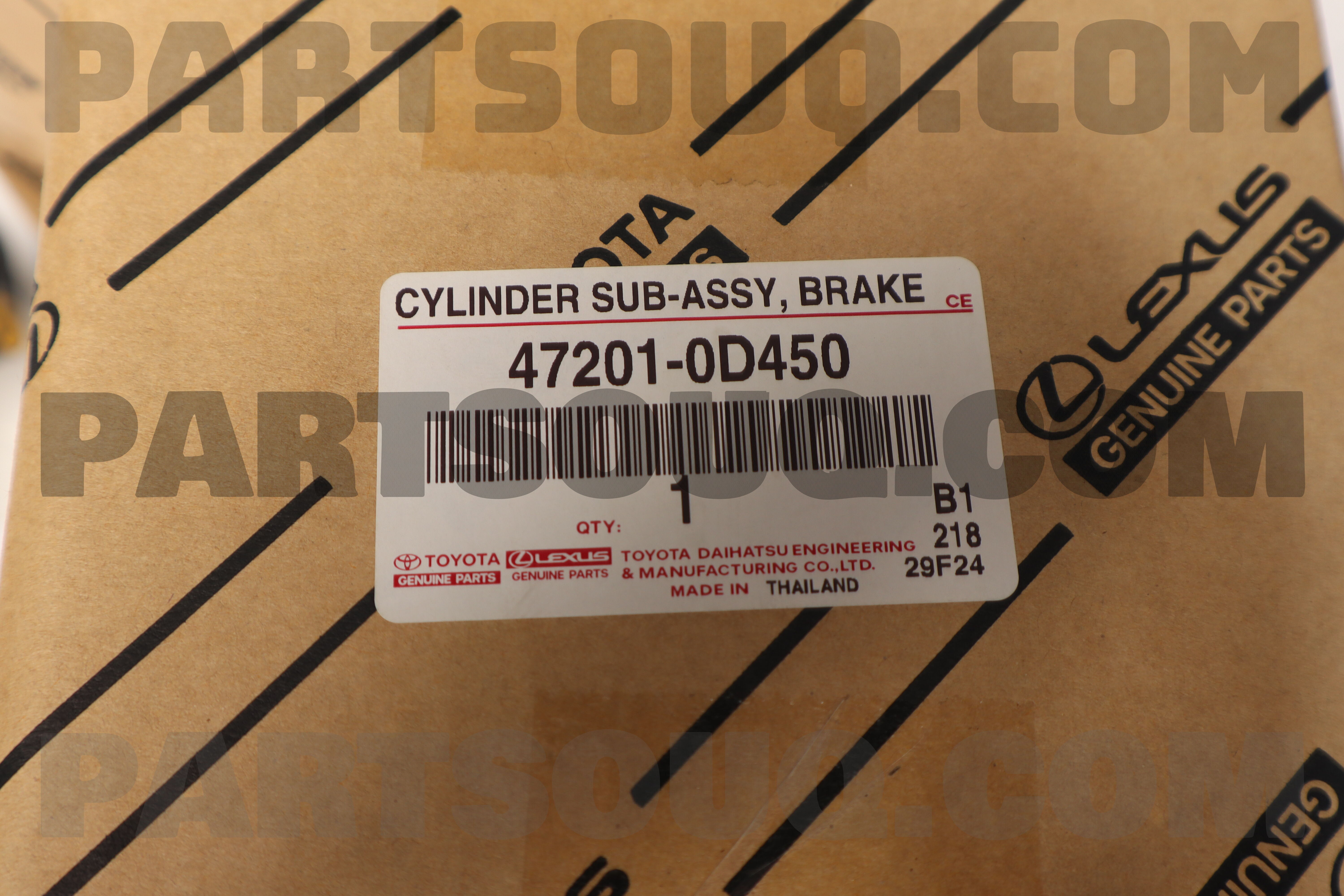 CYLINDER SUB-ASSY, BRAKE MASTER 472010D450 | Toyota Parts | PartSouq