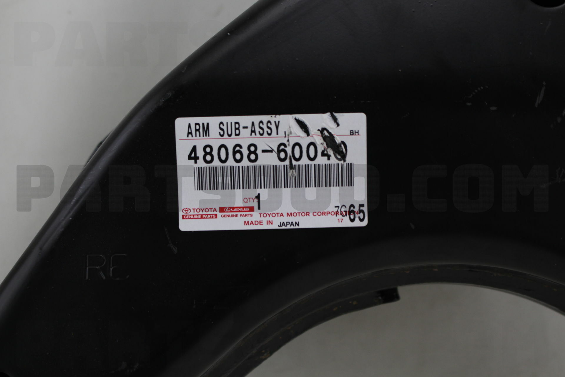 ARM SUB-ASSY, FRONT SUSPENSION, LOWER NO.1 RH 4806860040 | Toyota Parts ...