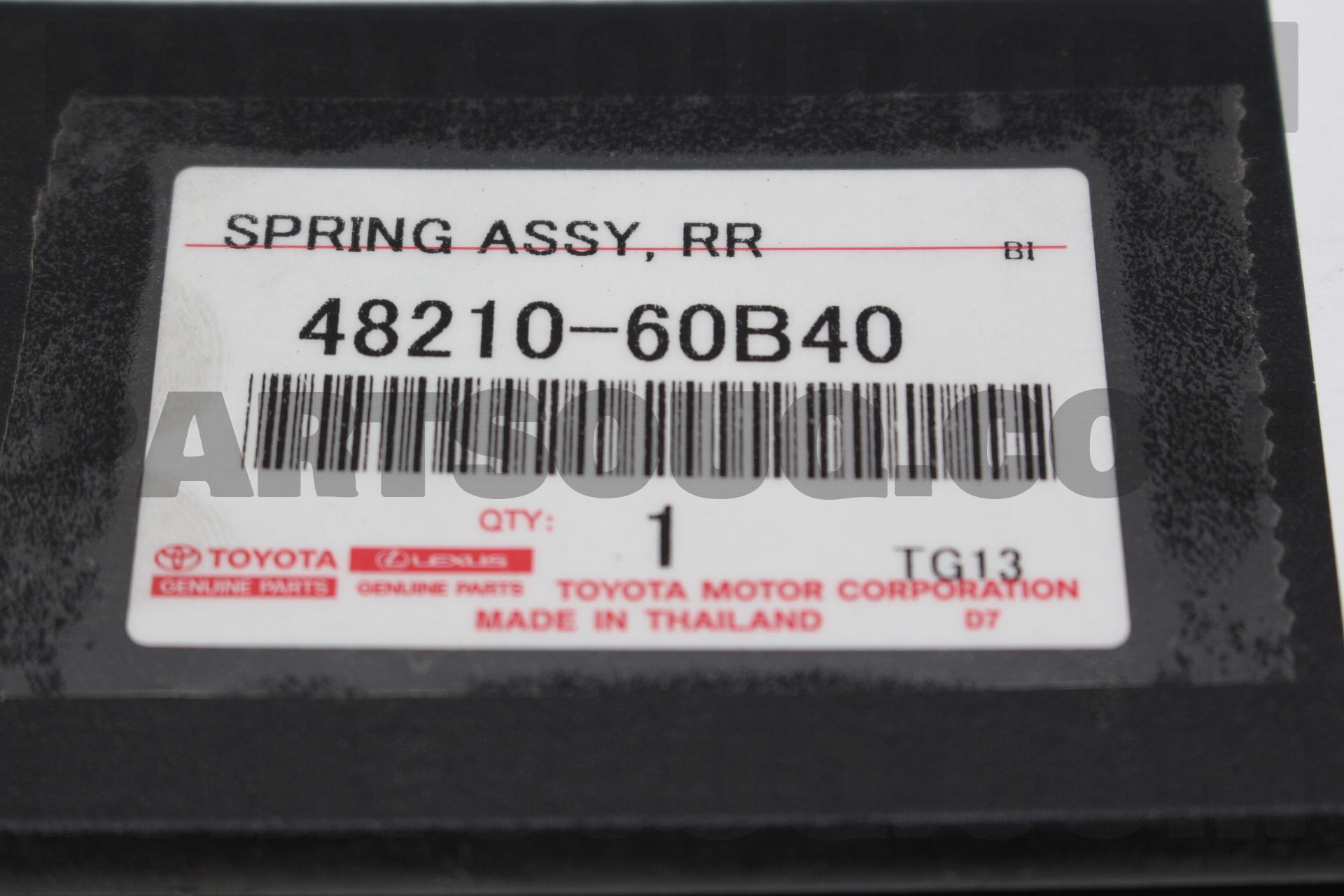 SPRING ASSY, REAR, RH/LH 4821060B40 | Toyota Parts | PartSouq