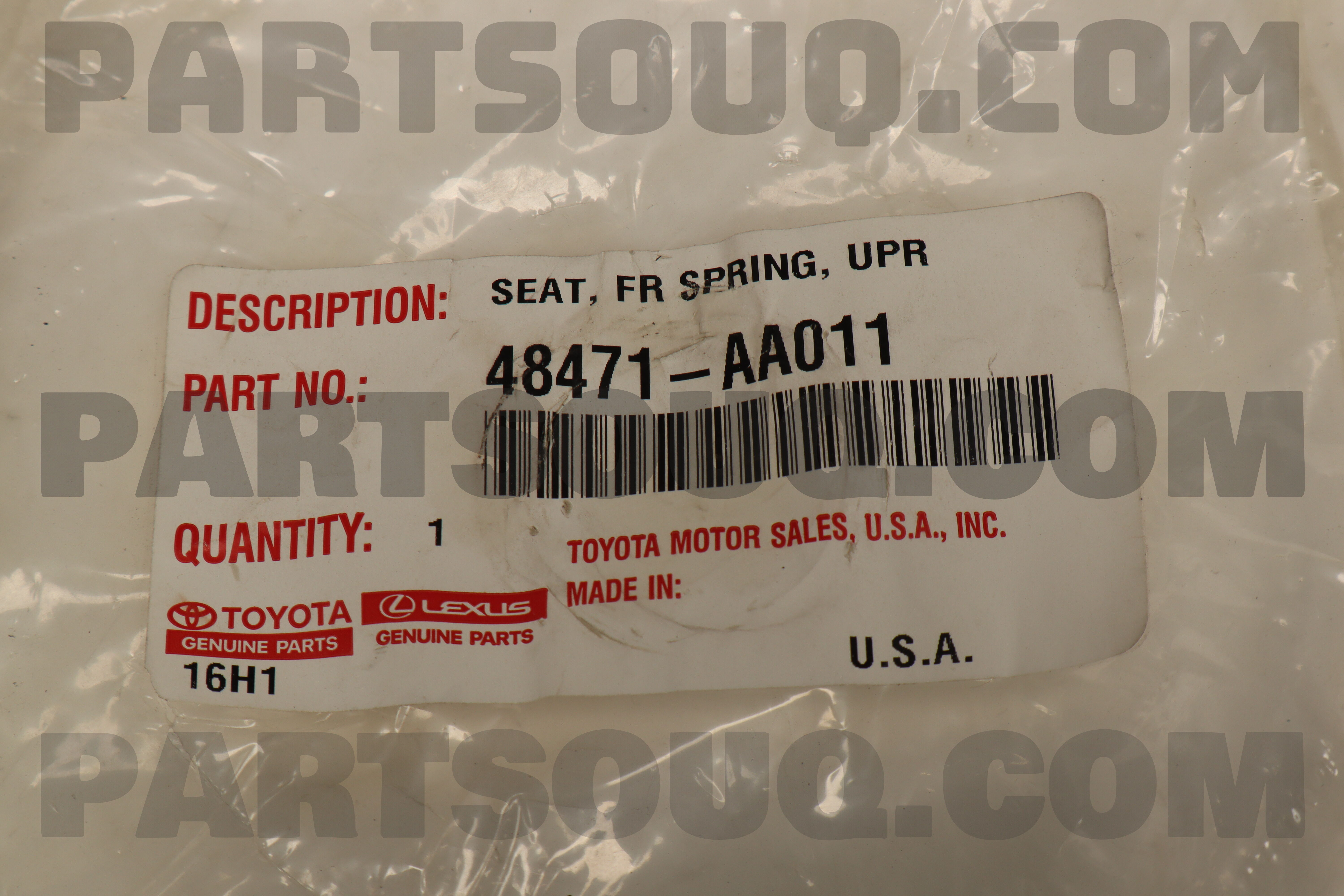 SEAT, FRONT COIL SPRING, UPPER, RH/LH 48471AA011 | Toyota Parts | PartSouq