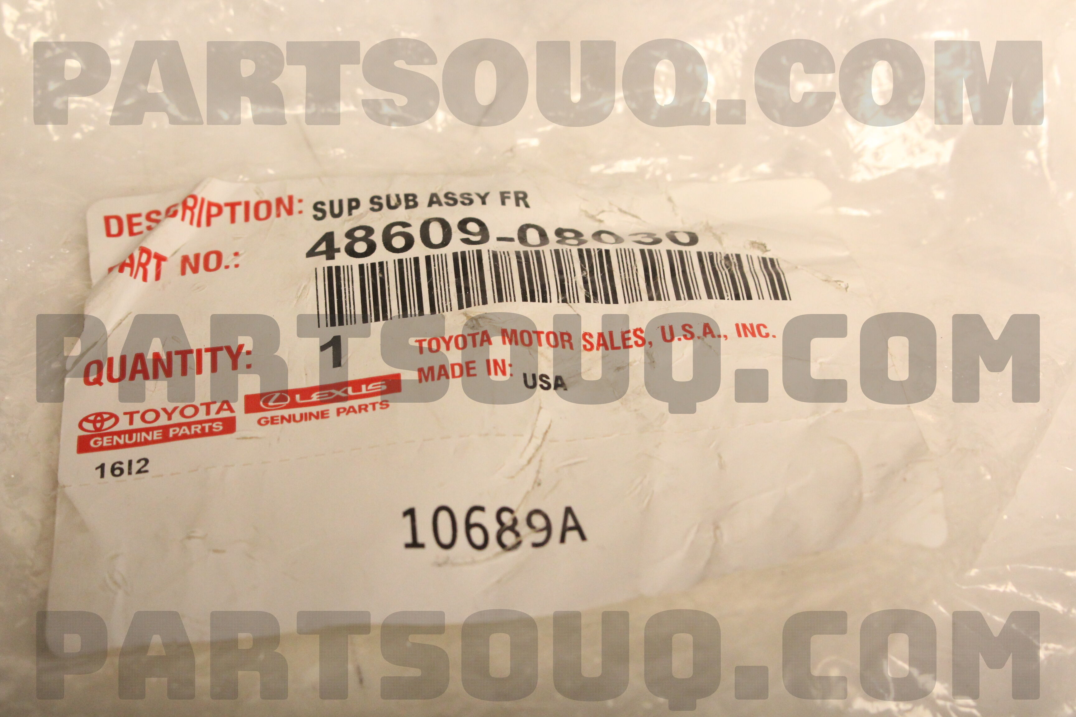 SUPPORT SUB-ASSY, FRONT SUSPENSION, RH/LH 4860908030 | Toyota Parts ...