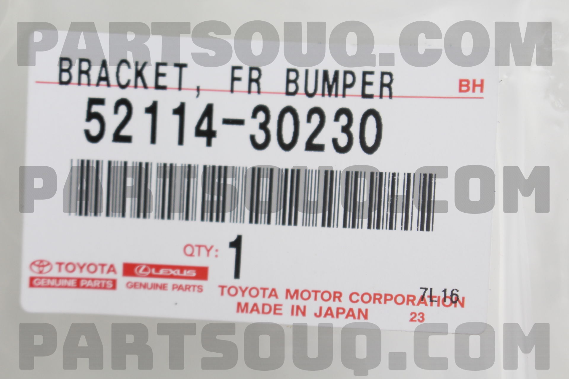 BRACKET, FRONT BUMPER EXTENTION MOUNTING 5211430230 | Toyota Parts ...