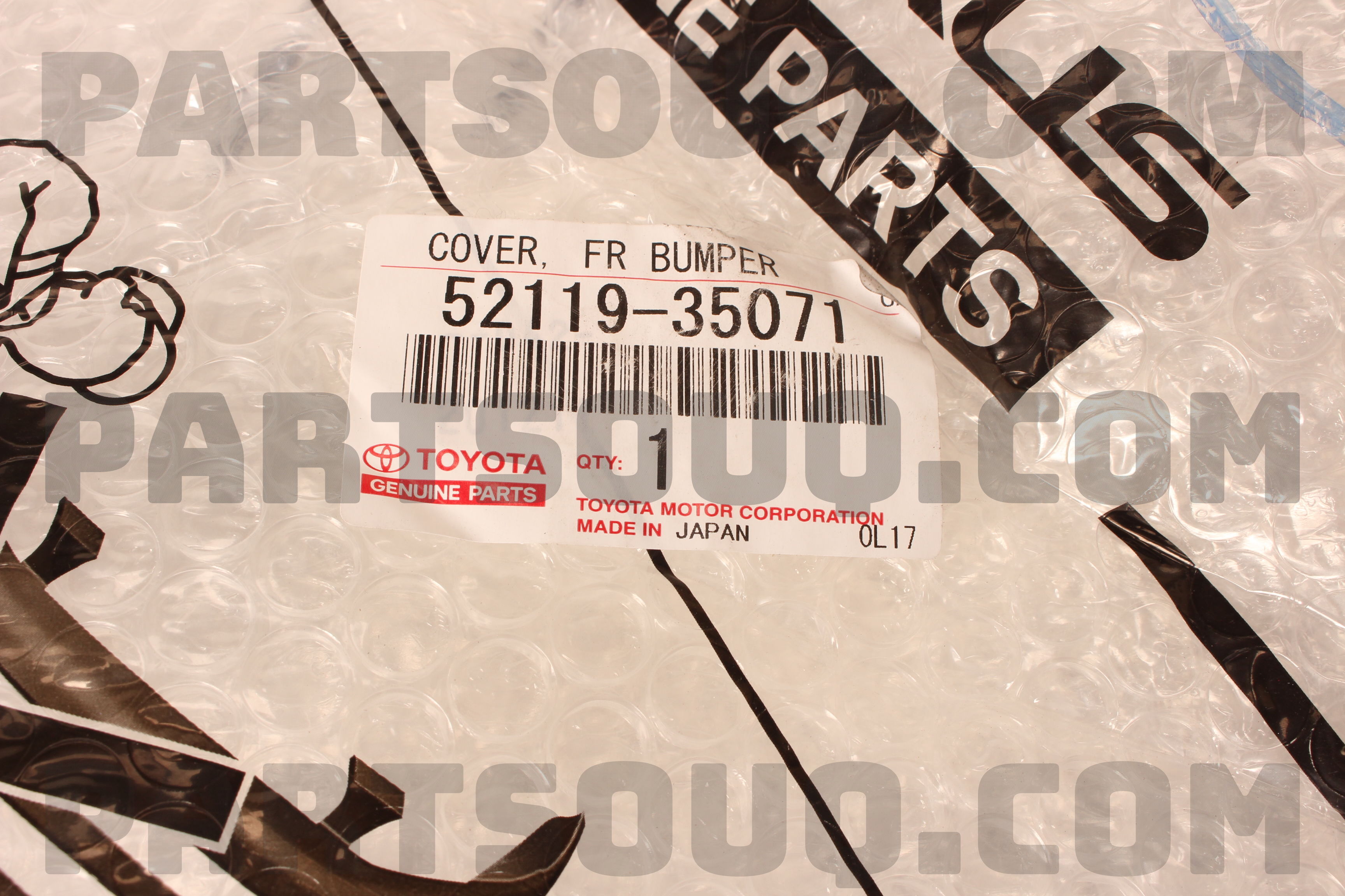 COVER, FRONT BUMPER 5211935071 | Toyota Parts | PartSouq