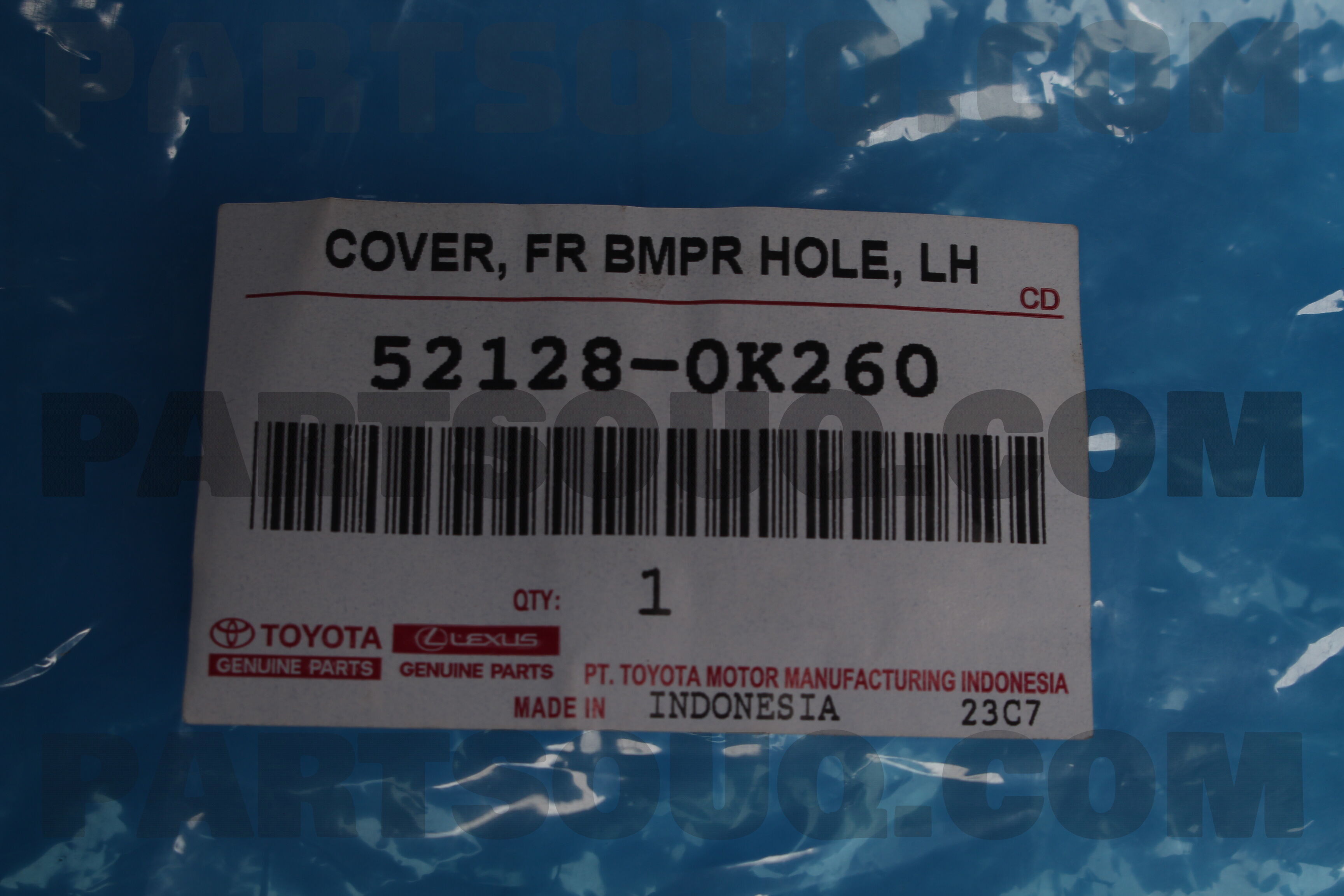 COVER FR BUMPER HOL 521280K260 | Toyota Parts | PartSouq