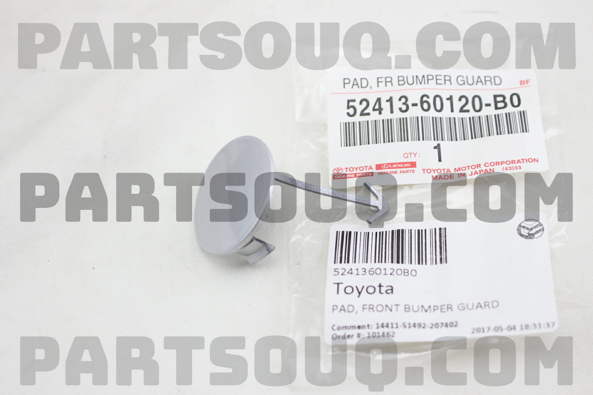 PAD, FRONT BUMPER GUARD 5241360120B0 | Toyota Parts | PartSouq