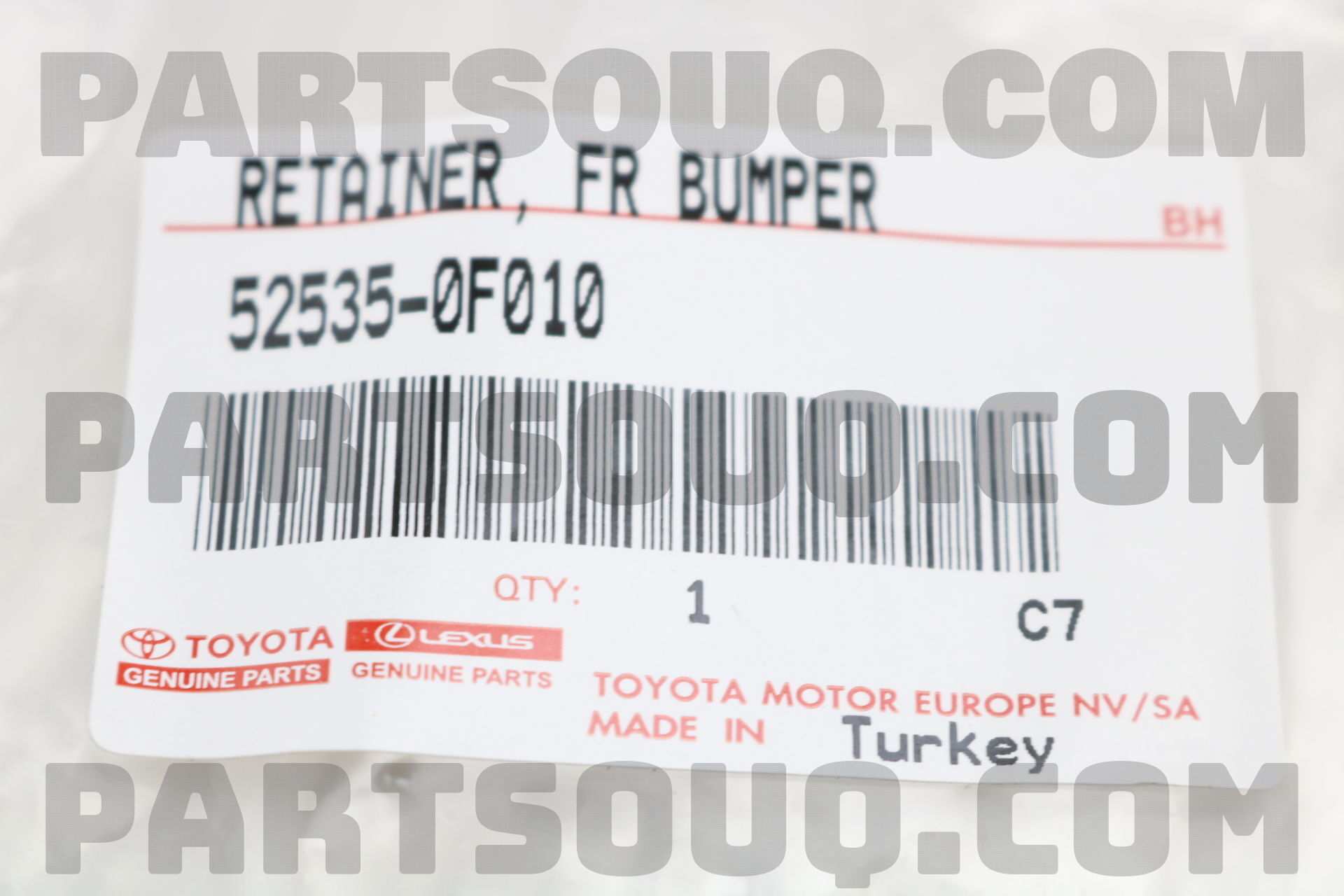 RETAINER, FRONT BUMPER SIDE, RH 525350F010 | Toyota Parts | PartSouq