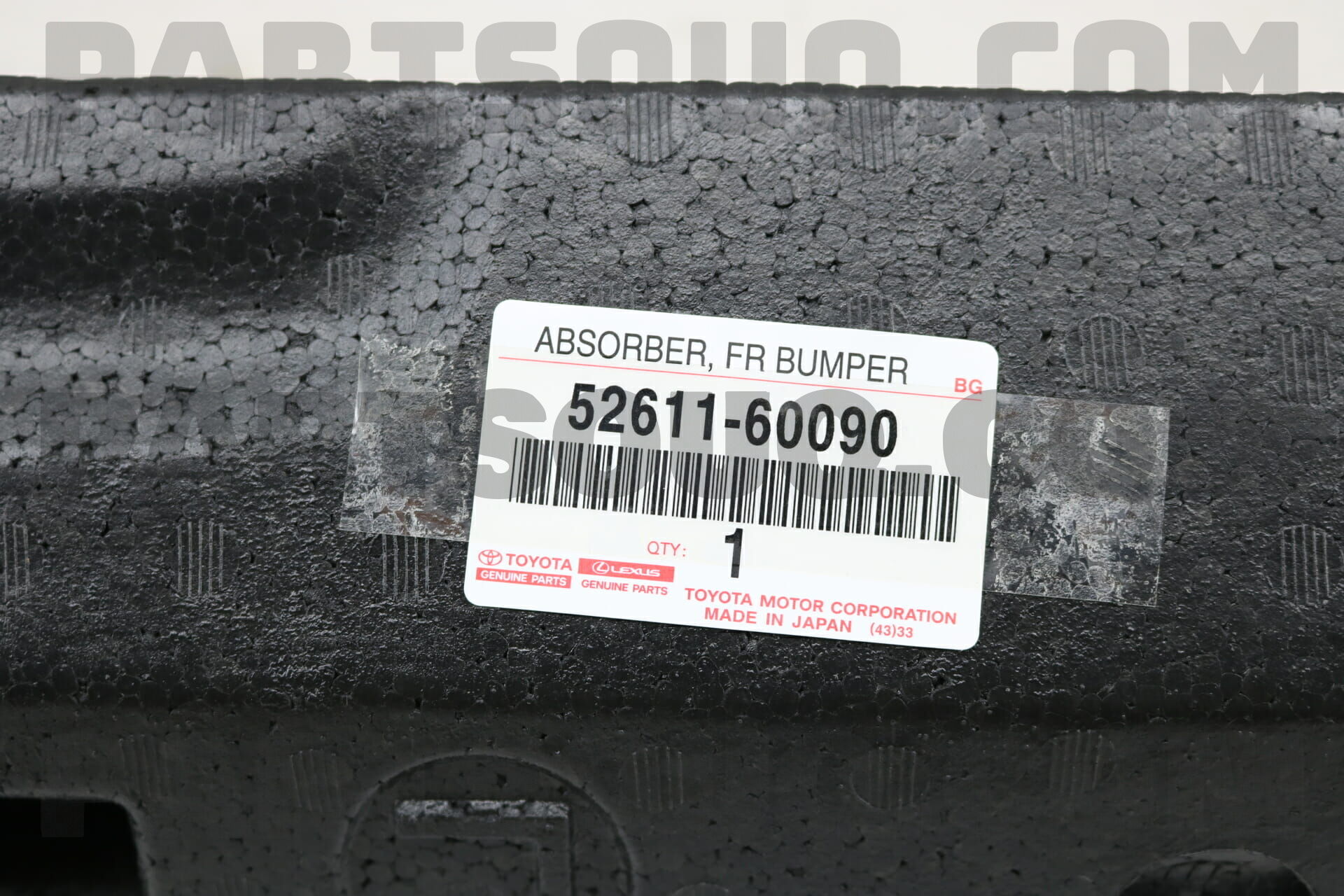 ABSORBER, FRONT BUMPER ENERGY 5261160090 | Toyota Parts | PartSouq