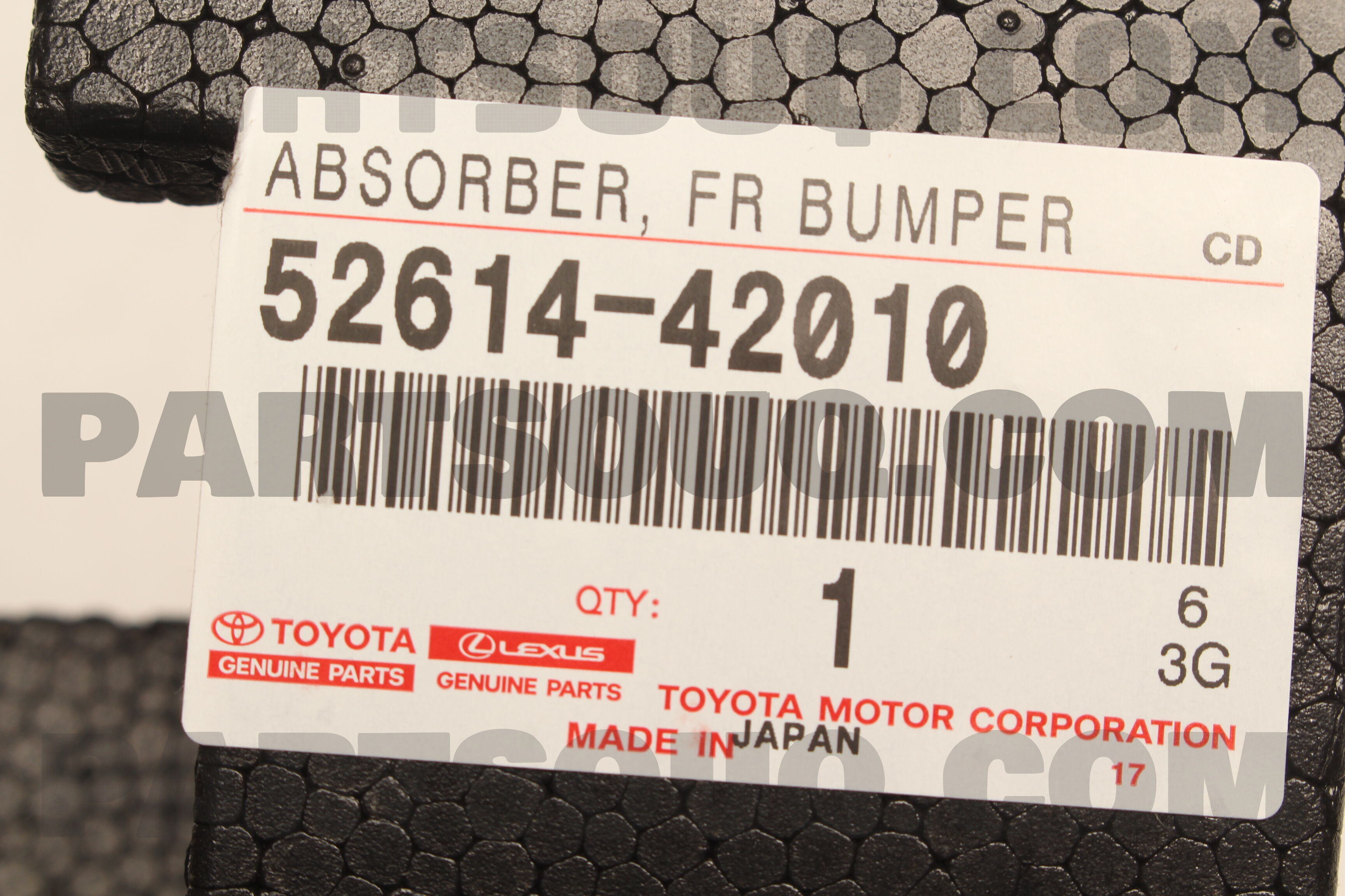 ABSORBER, FRONT BUMPER ENERGY, NO.2 5261442010 | Toyota Parts | PartSouq