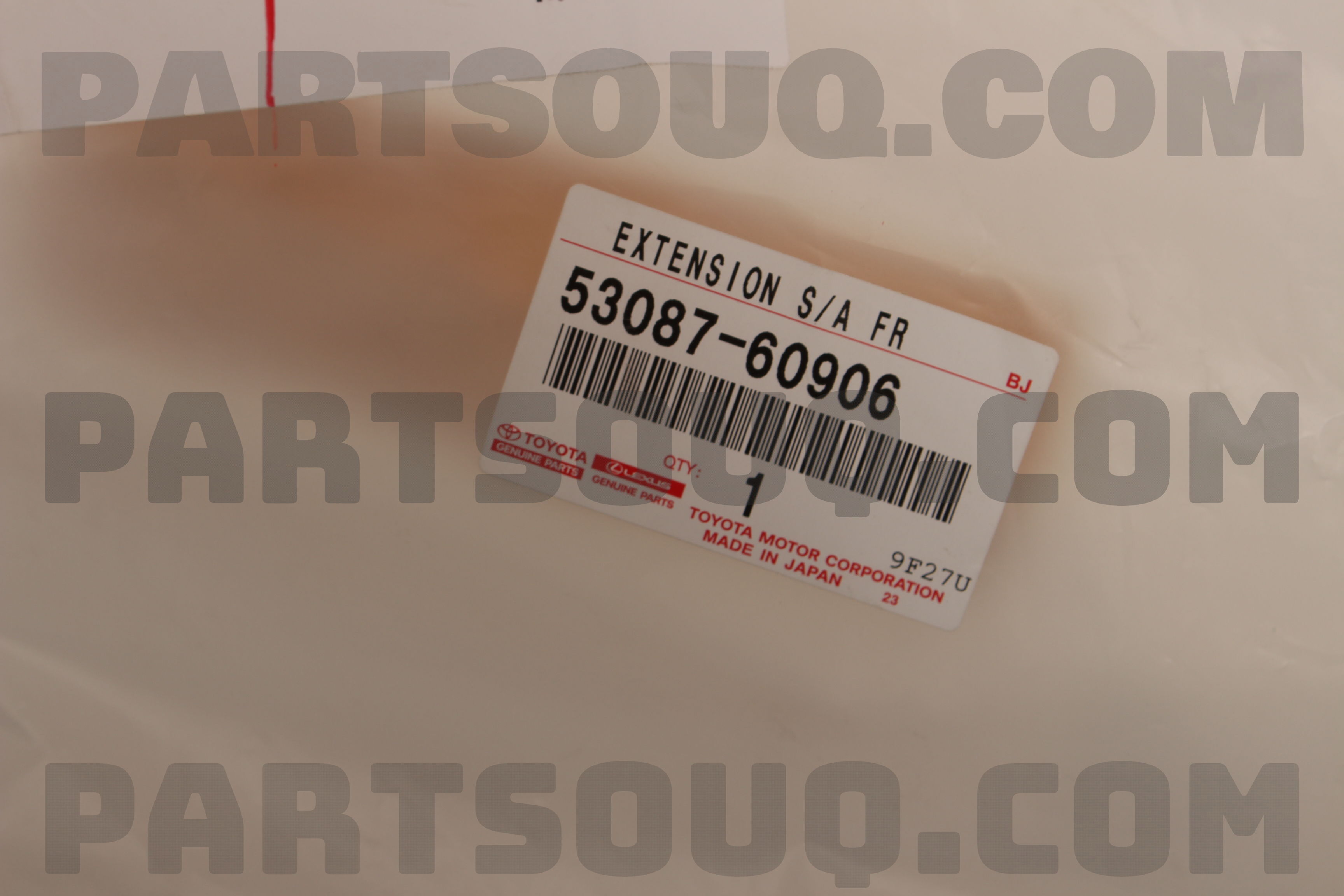 EXTENSION SUB-ASSY, FRONT WHEEL OPENING, RH 5308760906 | Toyota Parts ...