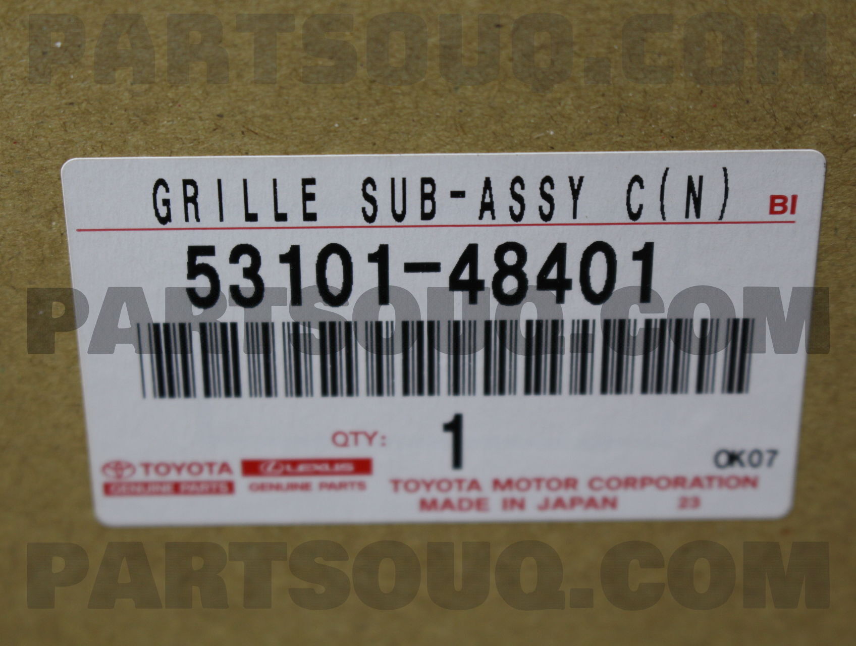 GRILLE, RADIATOR 5310148900 | Toyota Parts | PartSouq