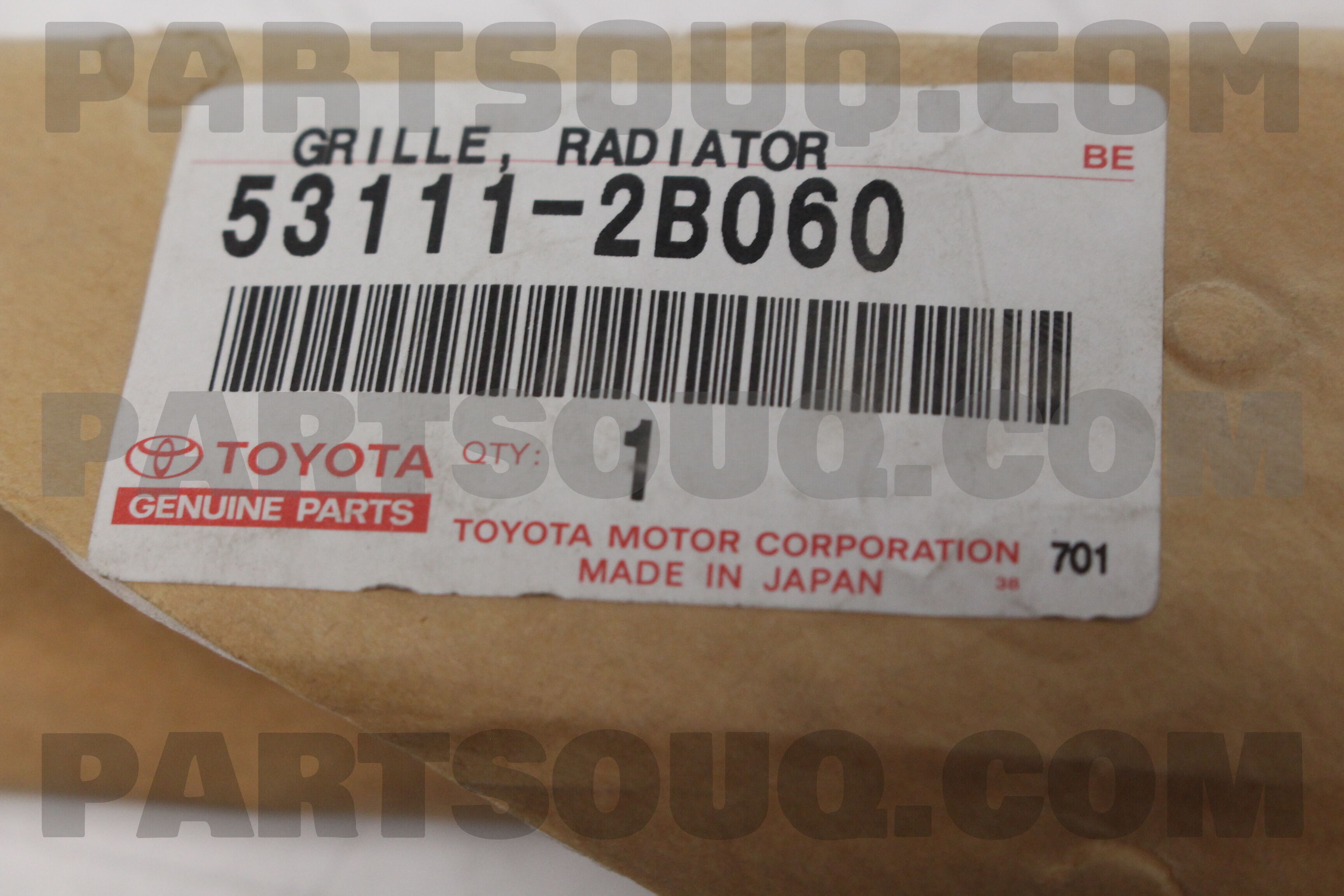 GRILLE, RADIATOR 531112B060 | Toyota Parts | PartSouq