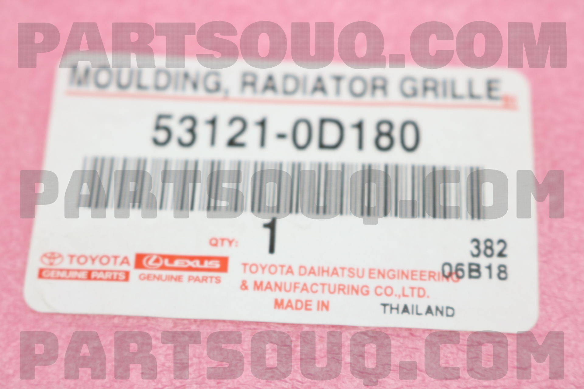 MOULDING, RADIATOR GRILLE, RH 531210D180 | Toyota Parts | PartSouq