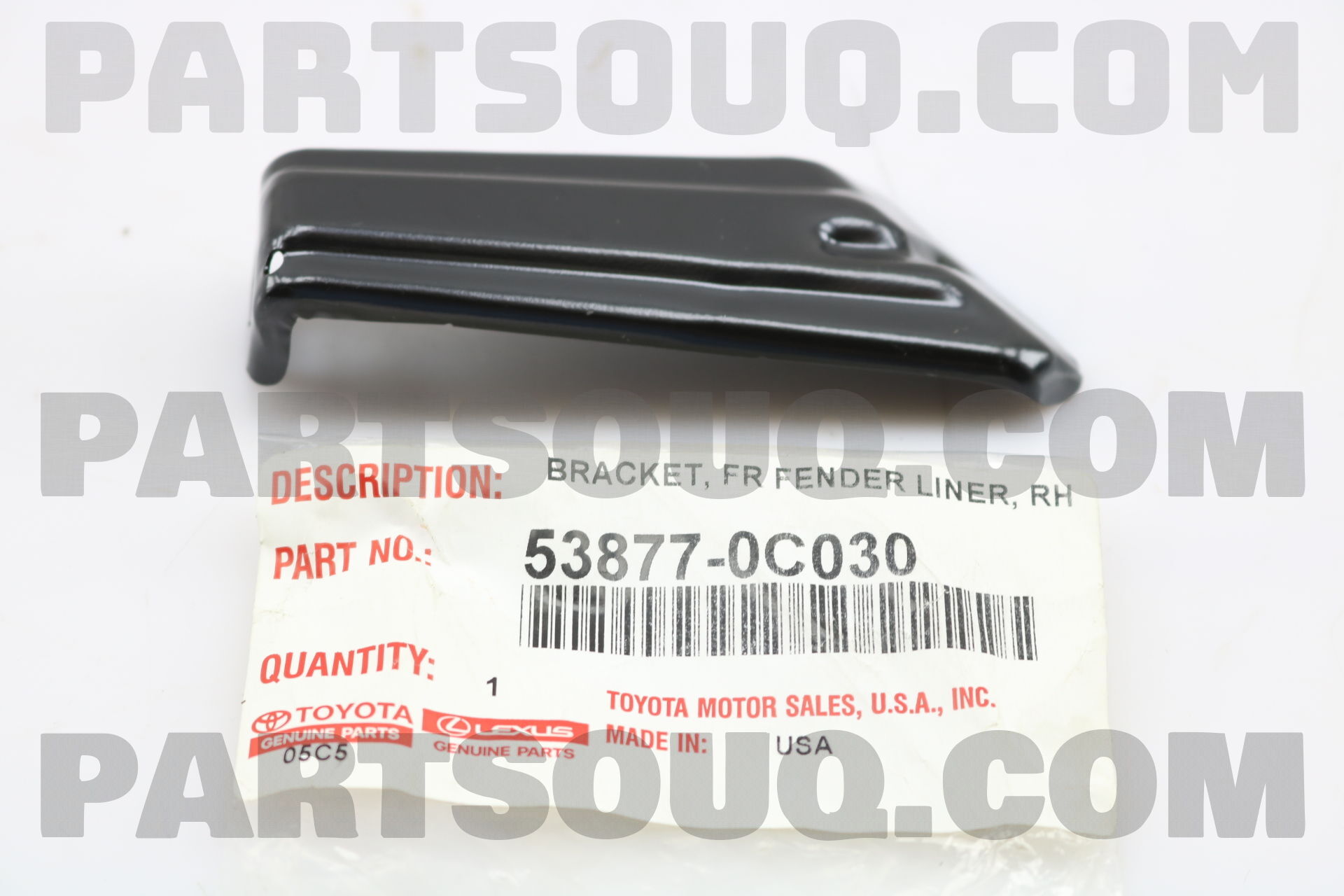 BRACKET, FRONT FENDER LINER, RH 538770C030 | Toyota Parts | PartSouq