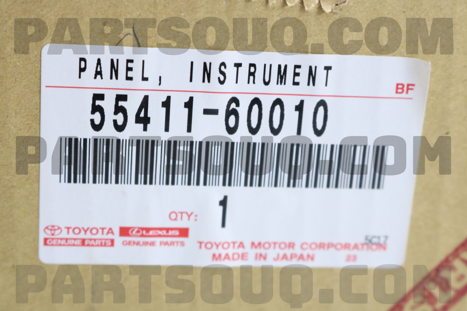 PANEL, INSTRUMENT CLUSTER FINISH, NO.1 5541160010 | Toyota Parts | PartSouq