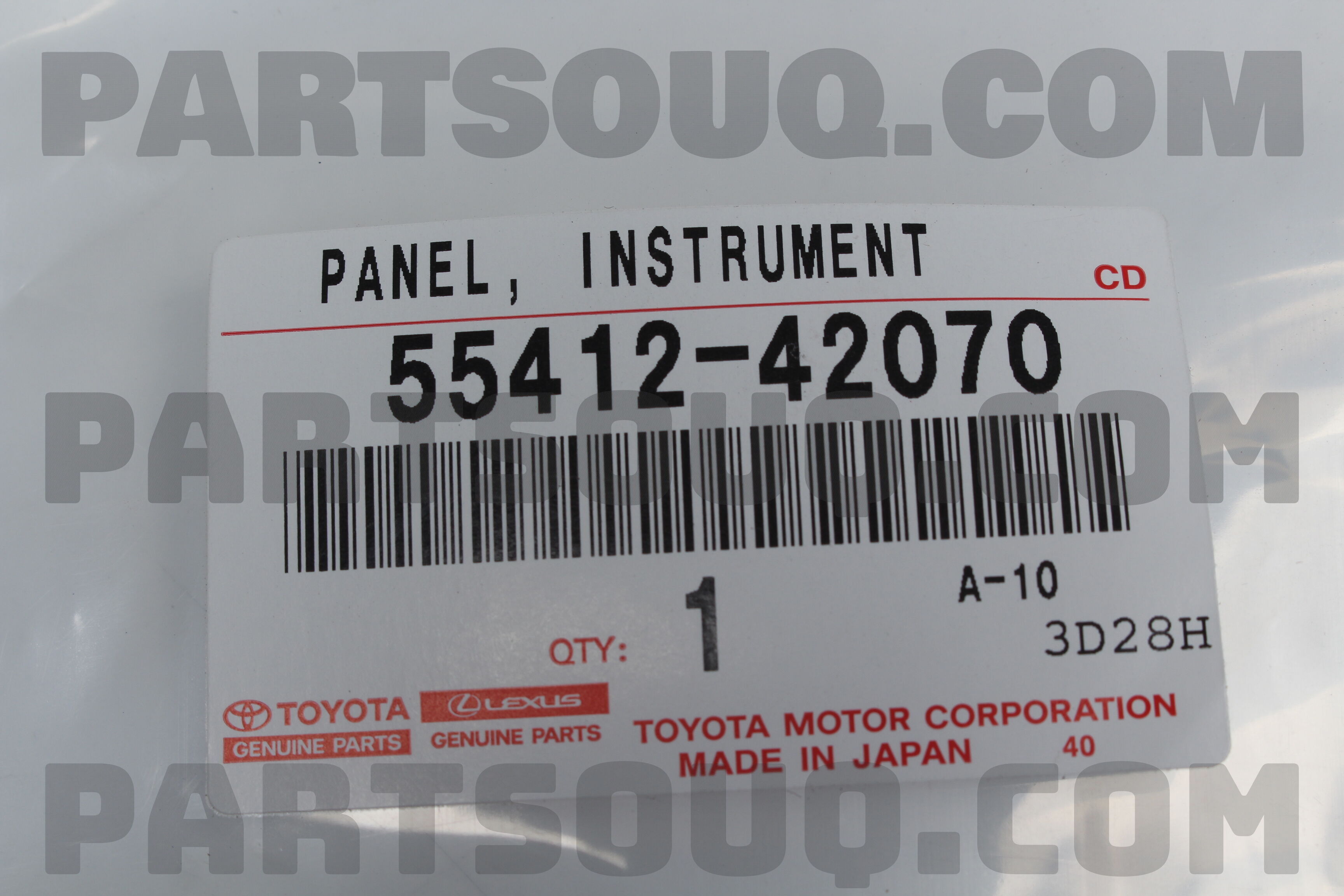 PANEL, INSTRUMENT CLUSTER FINISH, CENTER NO.1 5541242070 | Toyota Parts ...
