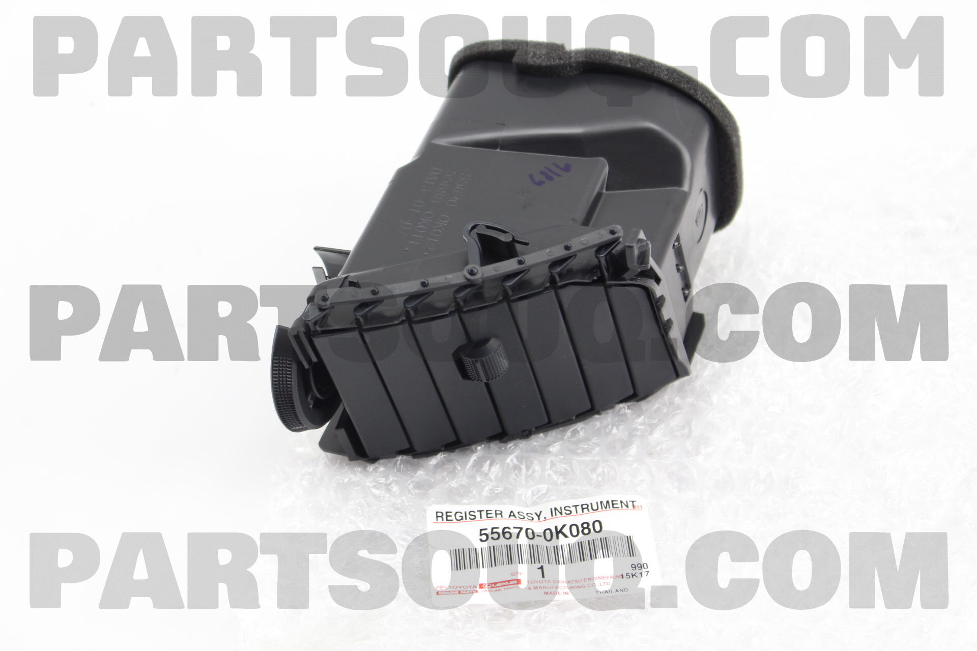 REGISTER ASSY, INSTRUMENT PANEL, CENTER 556700K080 | Toyota Parts ...