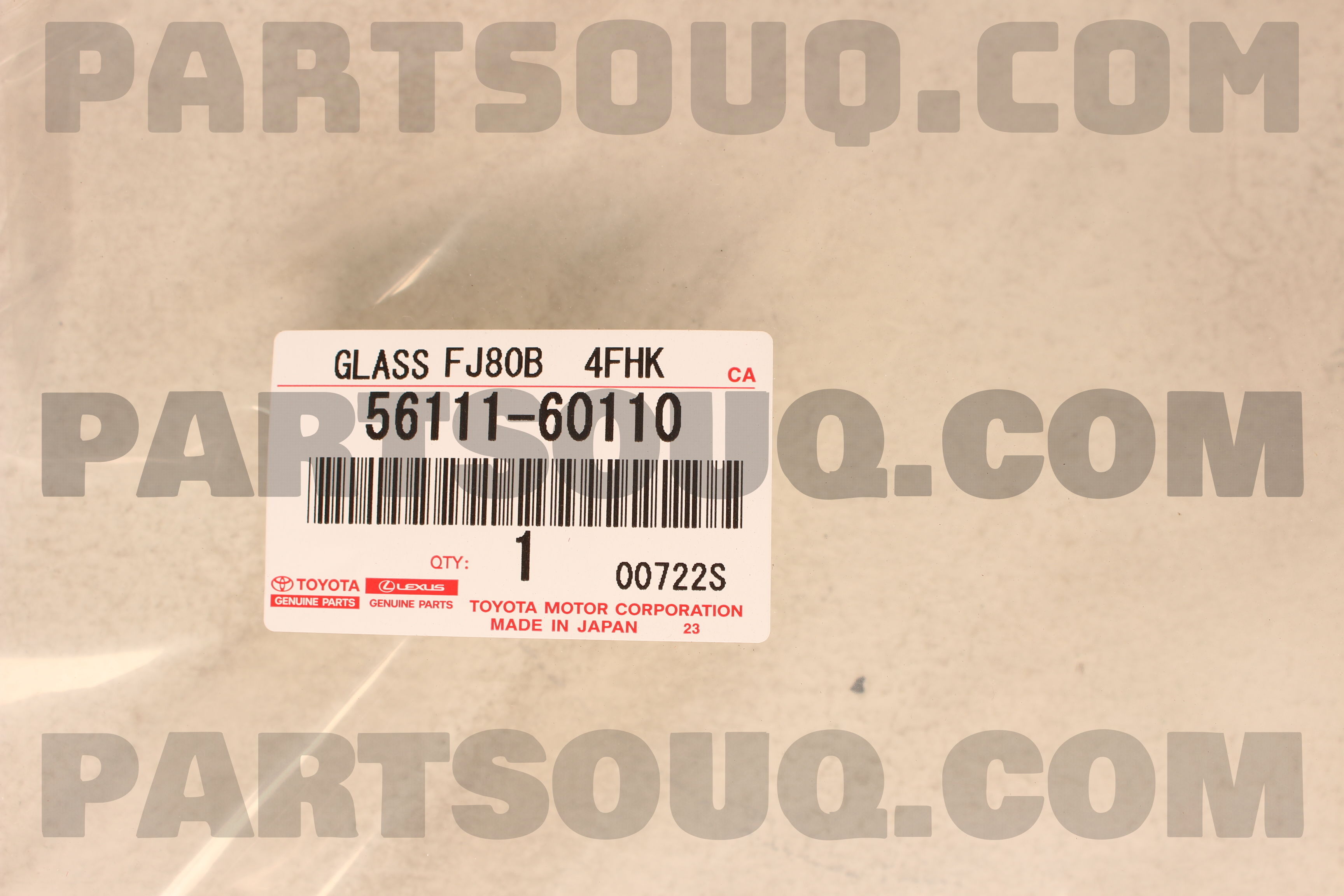 GLASS, WINDSHIELD 5611160110 | Toyota Parts | PartSouq