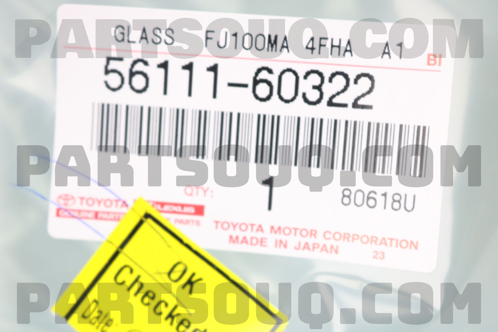 SEAL, WINDSHIELD GLASS 5611960020 | Toyota Parts | PartSouq