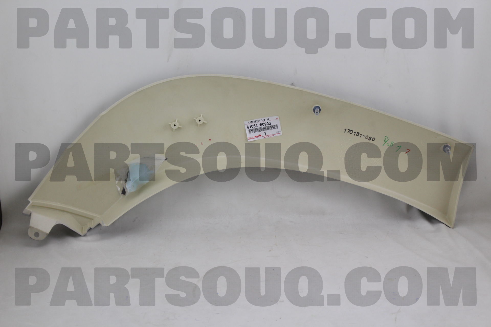 EXTENSION SUB-ASSY, REAR WHEEL OPENING, NO.2 LH 6106460903 | Toyota ...