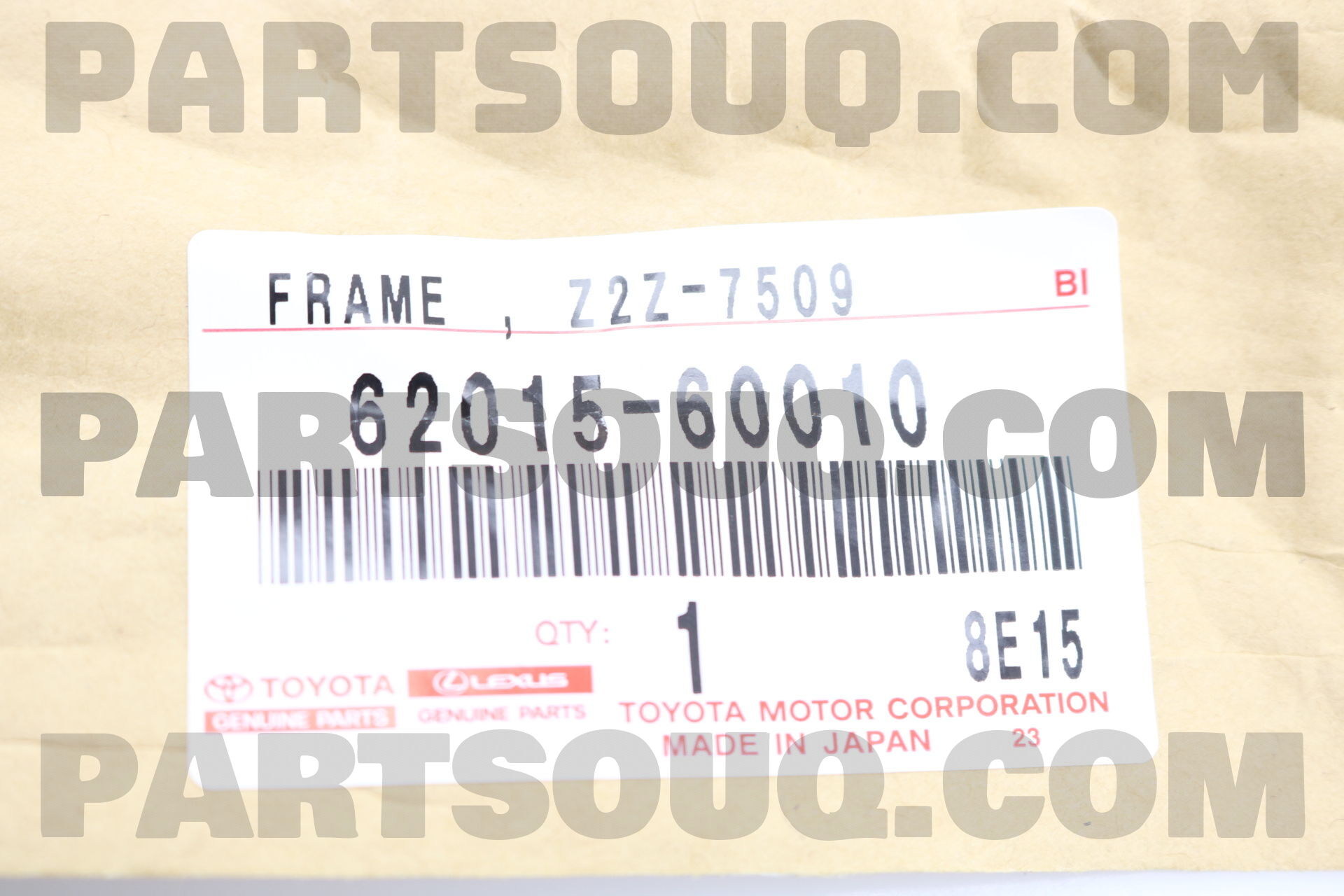 FRAME SUB-ASSY, SIDE WINDOW, RH 6201560010 | Toyota Parts | PartSouq