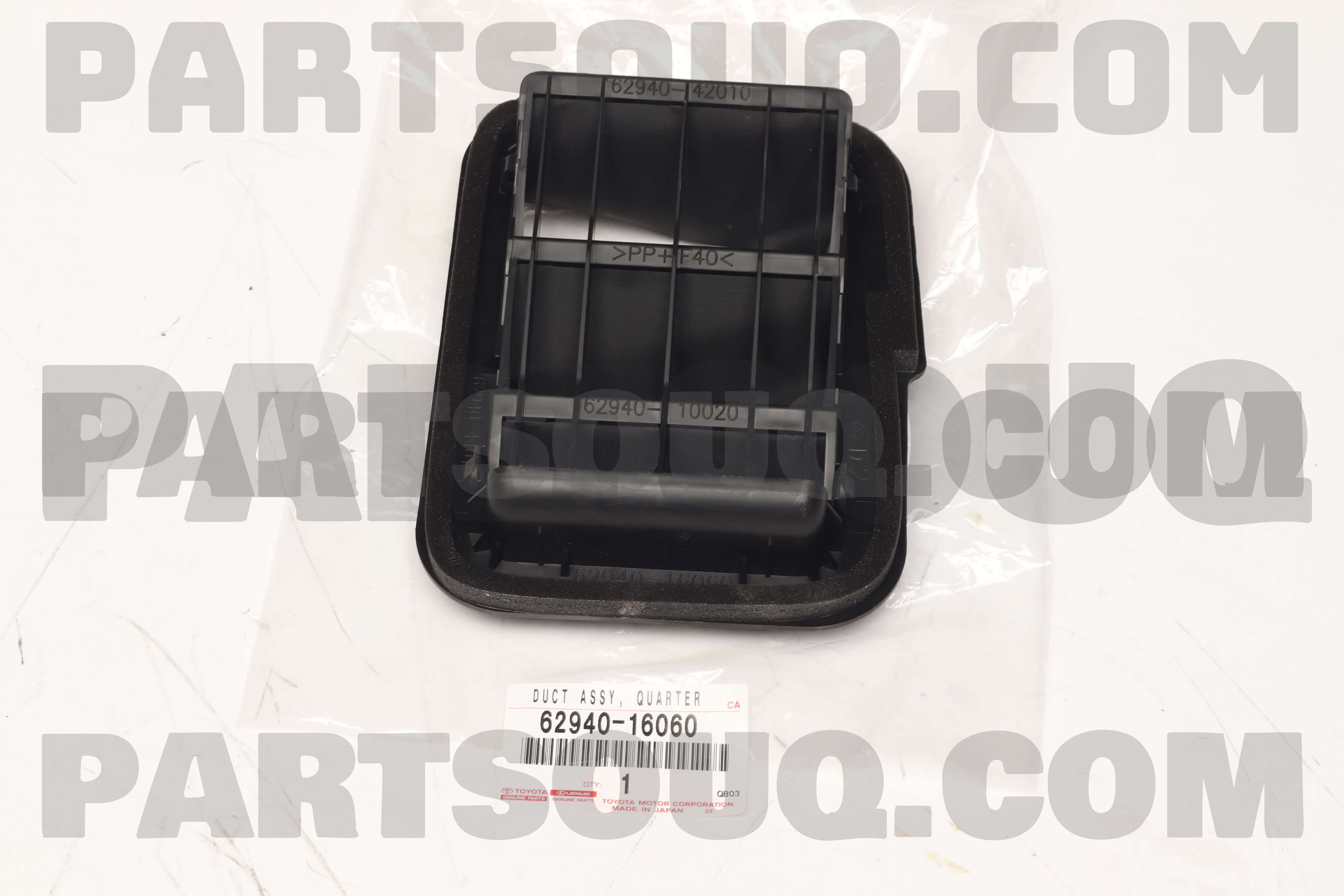 DUCT ASSY, QUARTER VENT, RH/LH 6294016060 | Toyota Parts | PartSouq