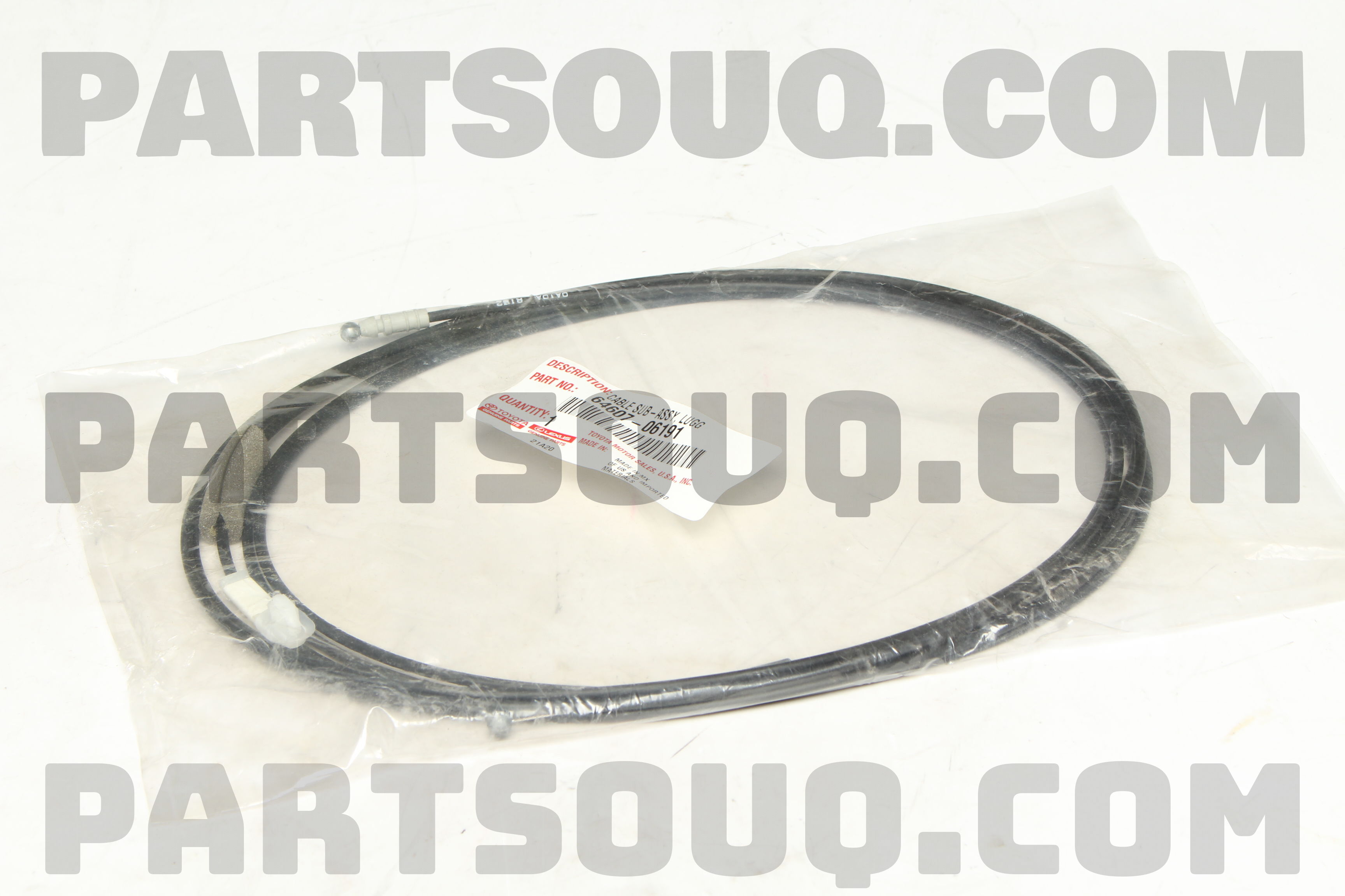 CABLE SUB-ASSY, LUGGAGE DOOR LOCK CONTROL 6460706190 | Toyota Parts ...