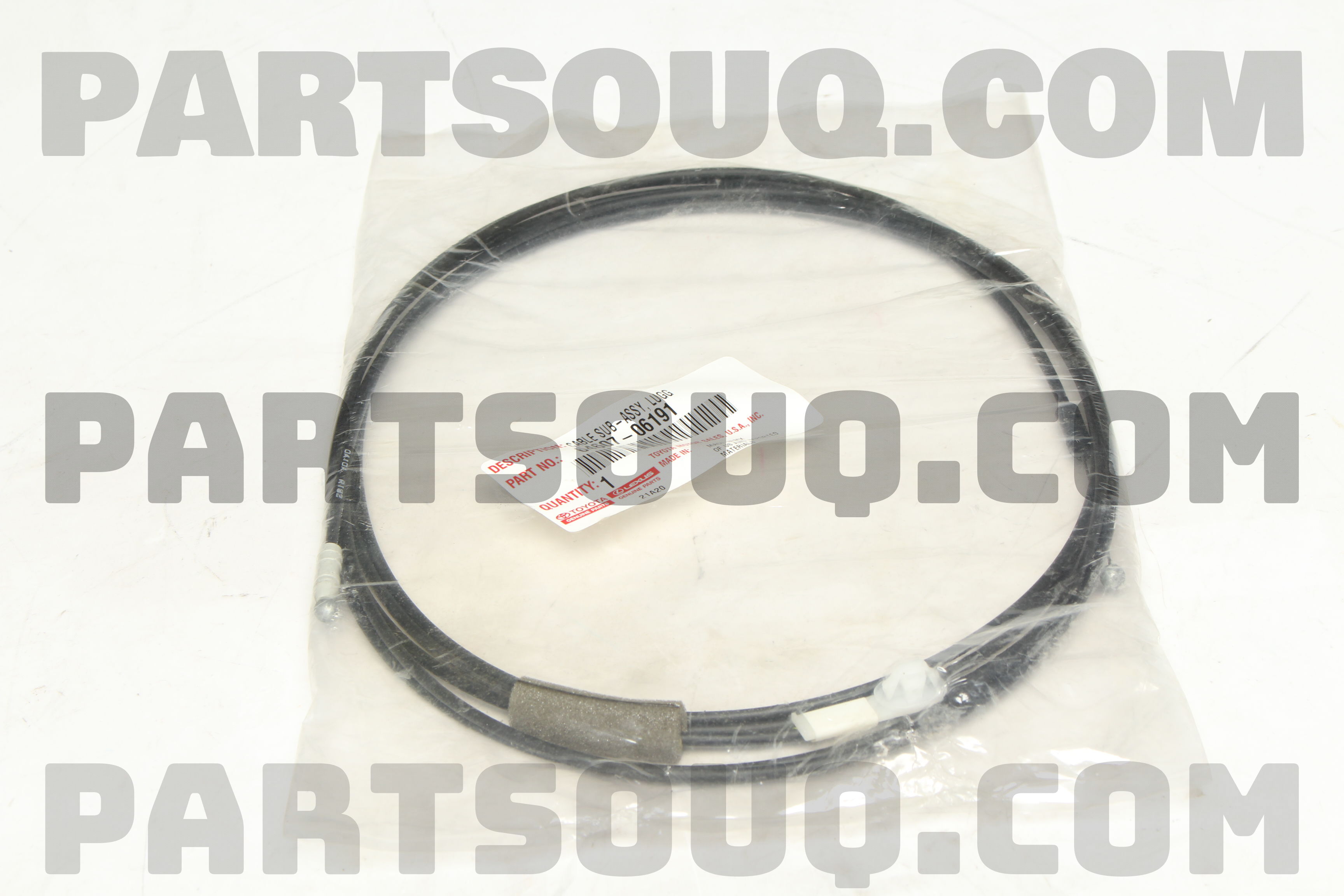 CABLE SUB-ASSY, LUGGAGE DOOR LOCK CONTROL 6460706190 | Toyota Parts ...