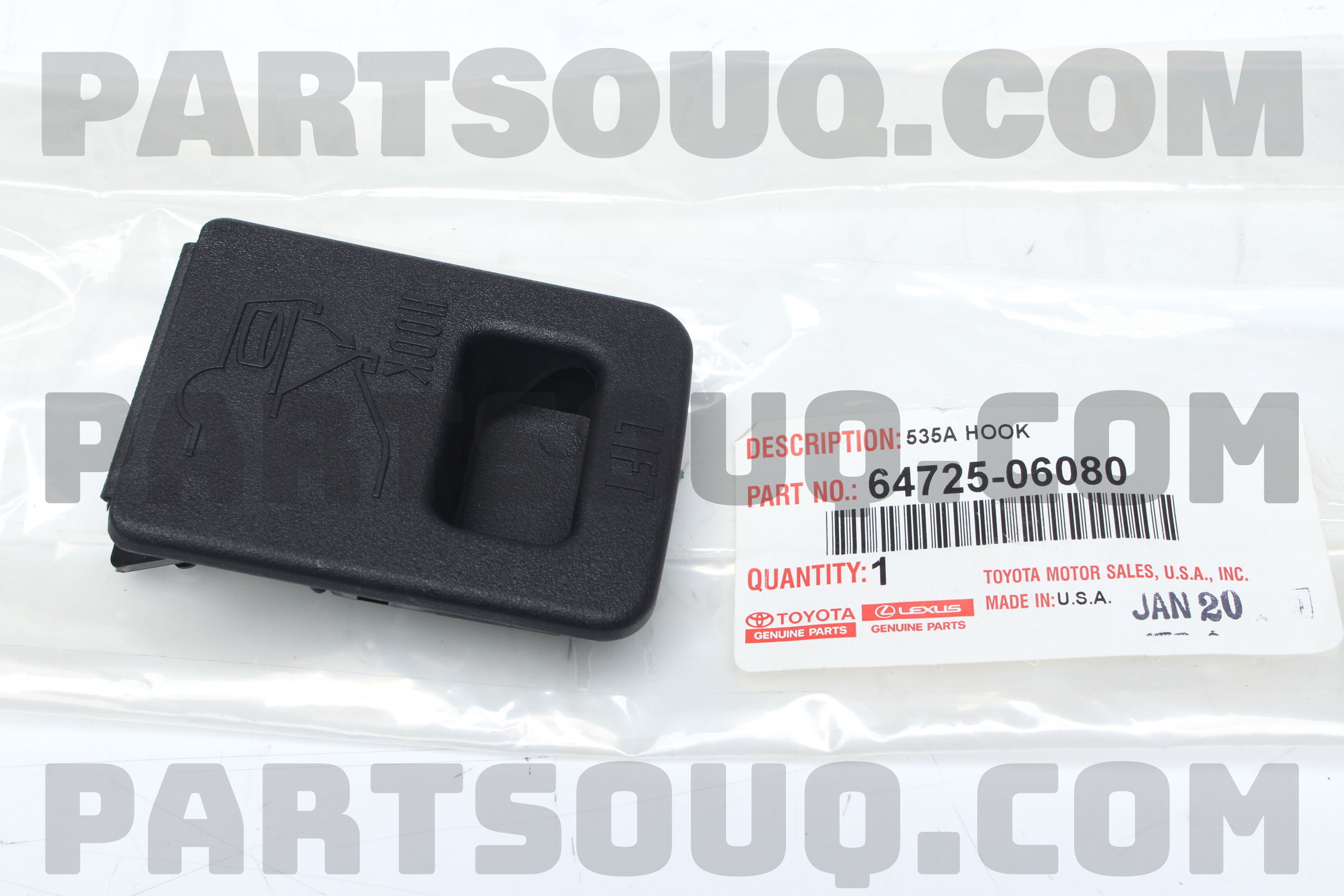 HOOK, LUGGAGE COMPARTMENT TRIM, NO.1 6472506080 | Toyota Parts | PartSouq